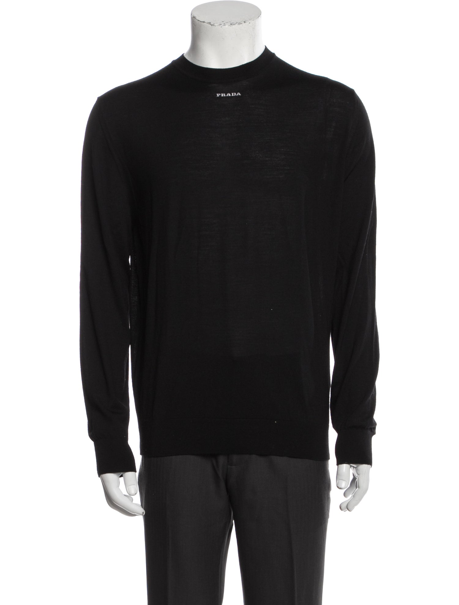 Prada 2023 Virgin Wool Pullover - Black Sweaters, Clothing - PRA1028468 ...