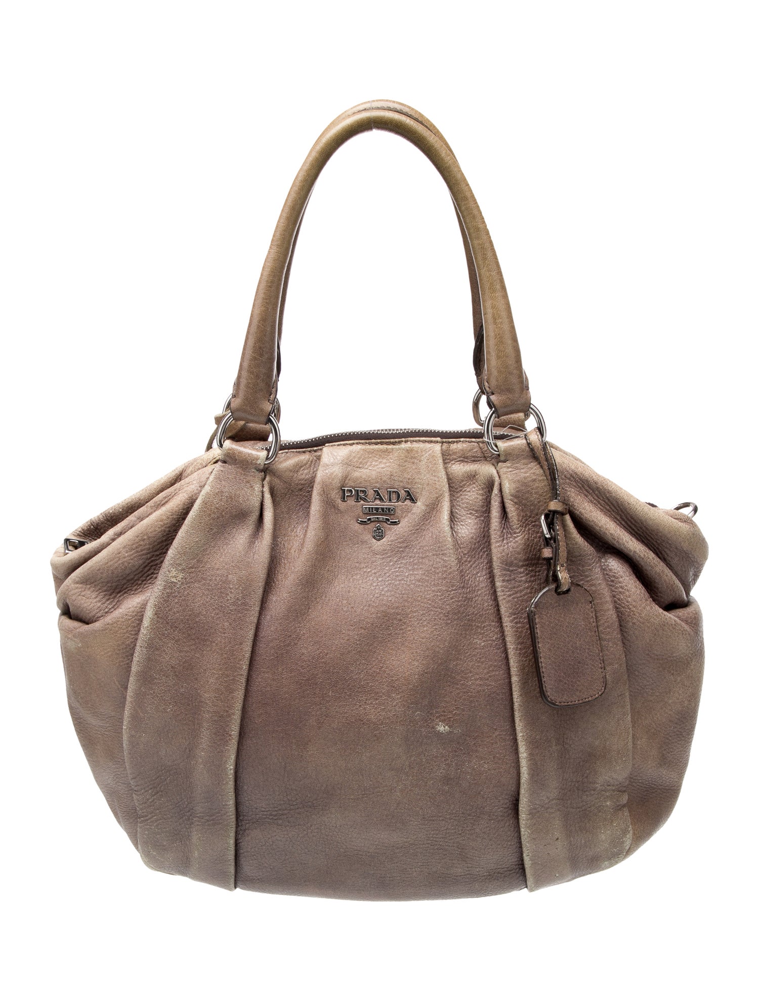 Prada Cervo Leather Cervo Antik - Neutrals Handle Bags, Handbags ...