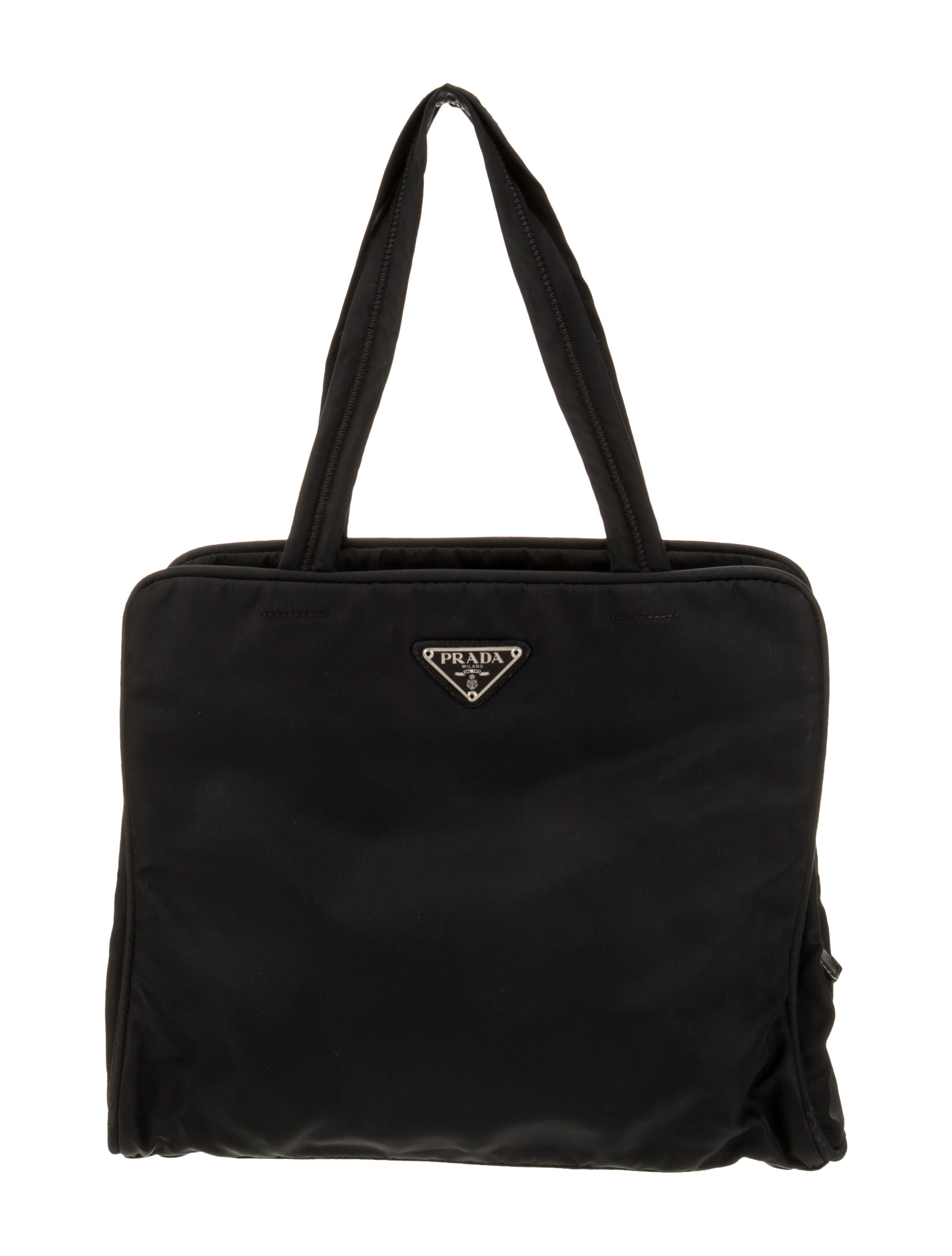 Prada Tessuto Nylon Shoulder Bag - Black Shoulder Bags, Handbags ...