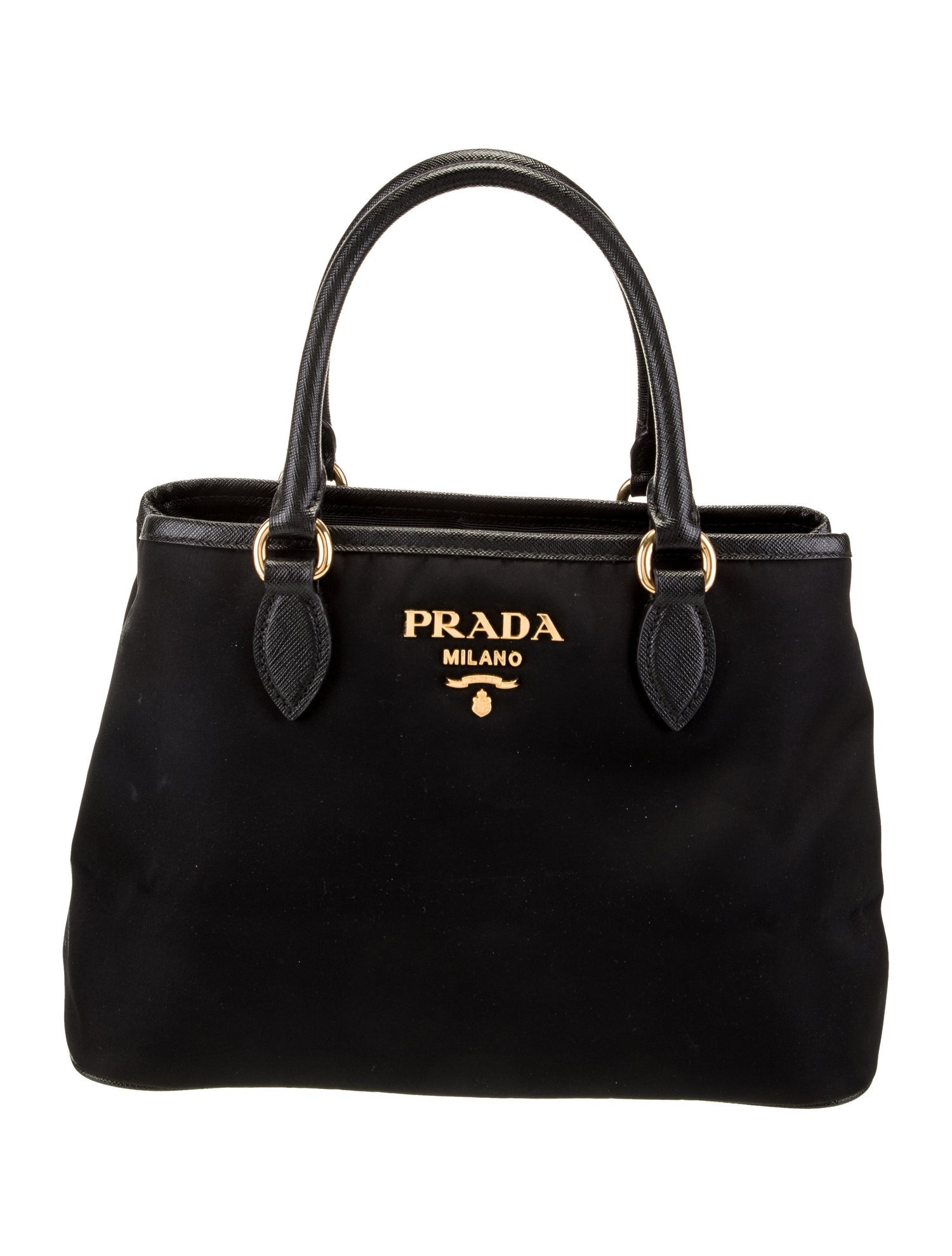 Prada Tessuto Top Handle Bag - Black Handle Bags, Handbags - PRA1030731 ...