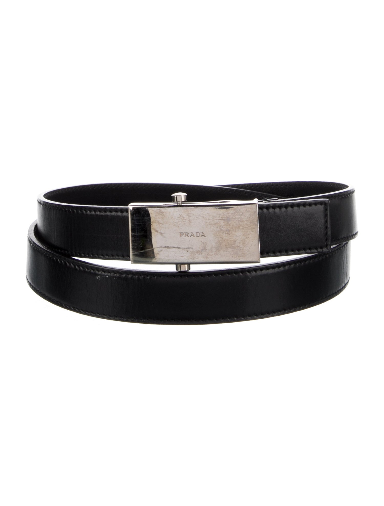 Prada Leather Belt - Black Belts, Accessories - PRA1034089 | The RealReal