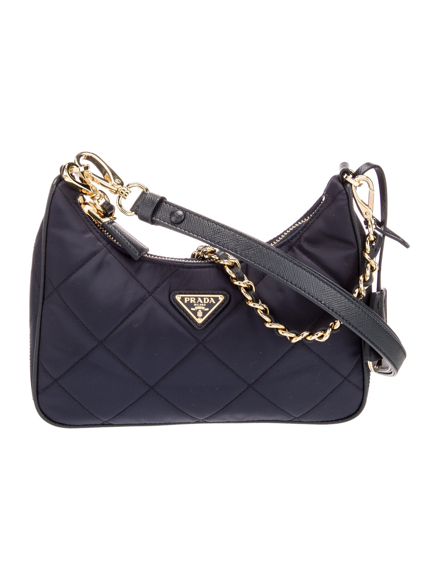 Prada Tessuto Re-Edition 1995 Mini - Blue Shoulder Bags, Handbags ...