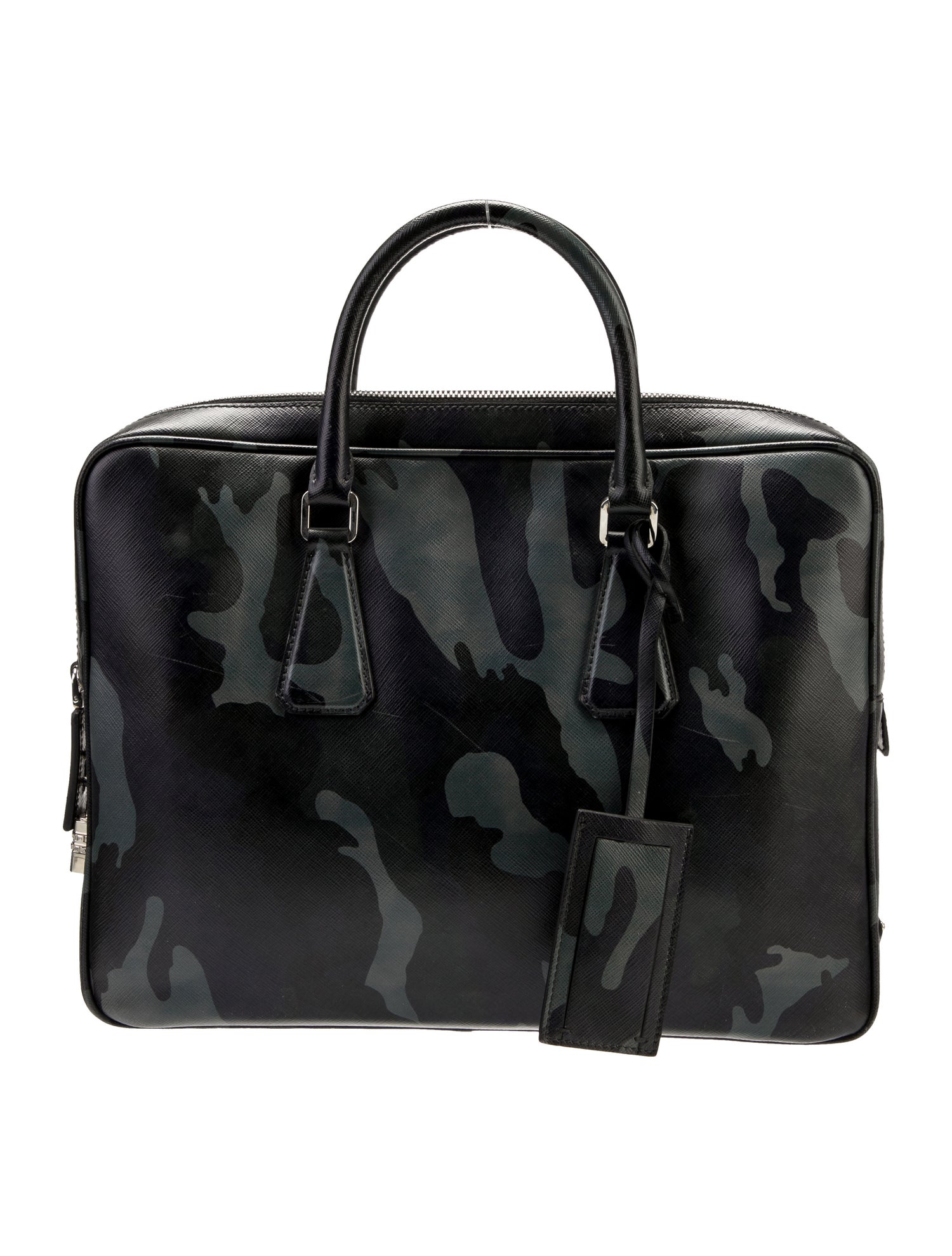 Prada Saffiano Leather Briefcase - Black Briefcases, Bags - PRA1039610 ...