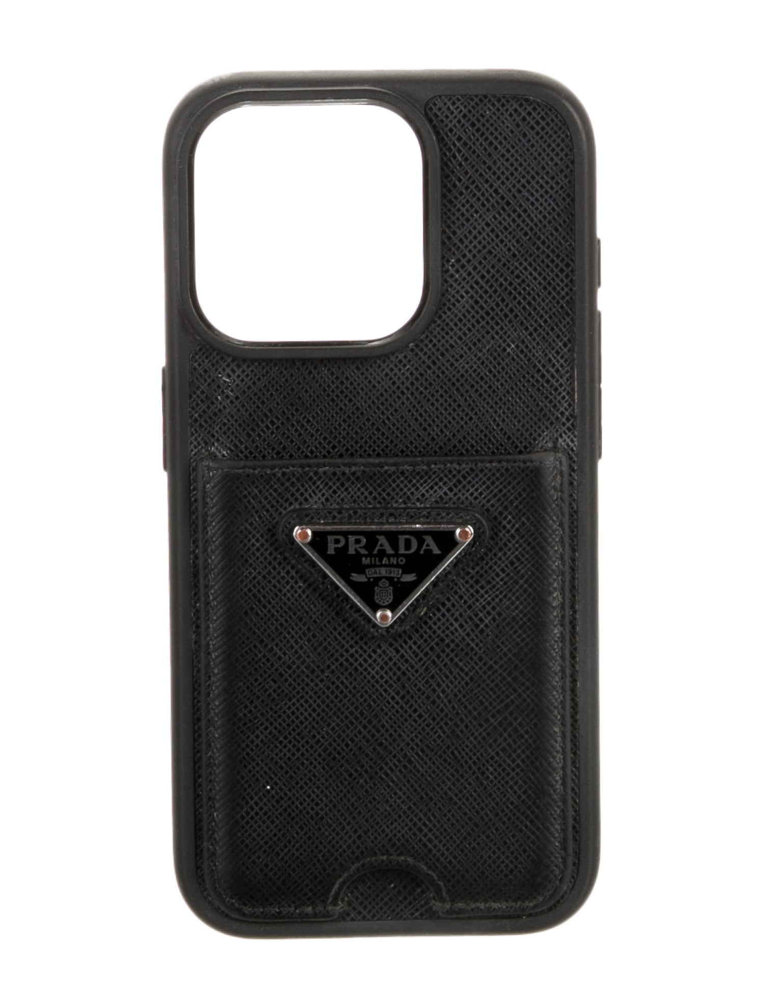Prada Leather iPhone Case - Black Technology, Accessories - PRA1041039 ...