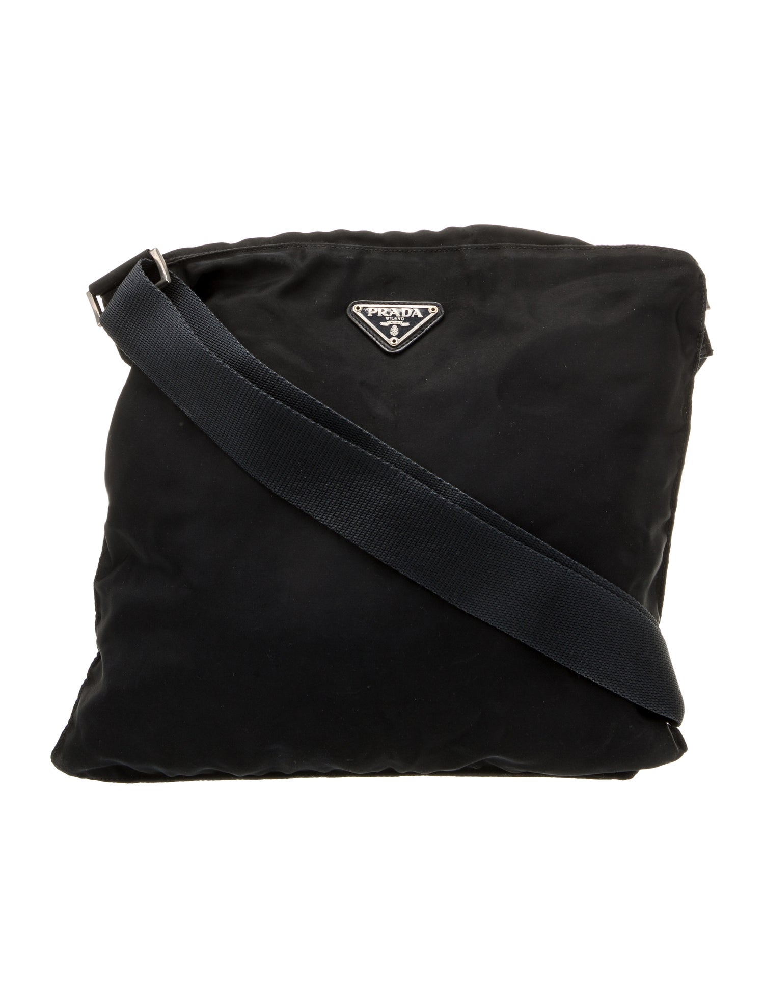Prada Tessuto Nylon Shoulder Bag - Black Shoulder Bags, Handbags ...