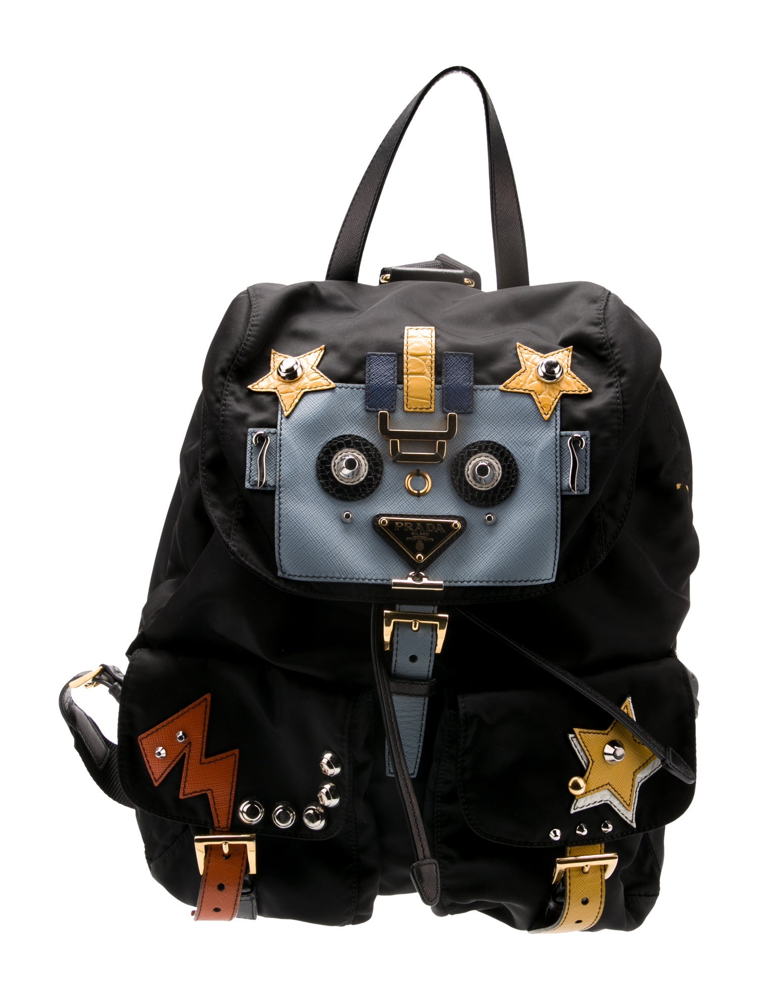 Prada Tessuto Nylon Robot - Black Backpacks, Handbags - PRA1044035 ...
