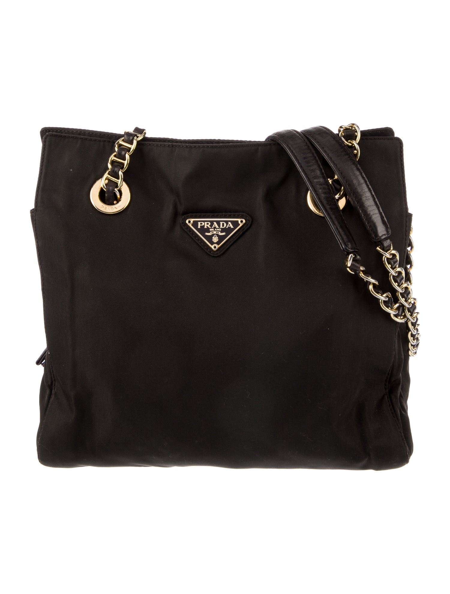 Prada Tessuto Nylon Shoulder Bag - Brown Shoulder Bags, Handbags ...