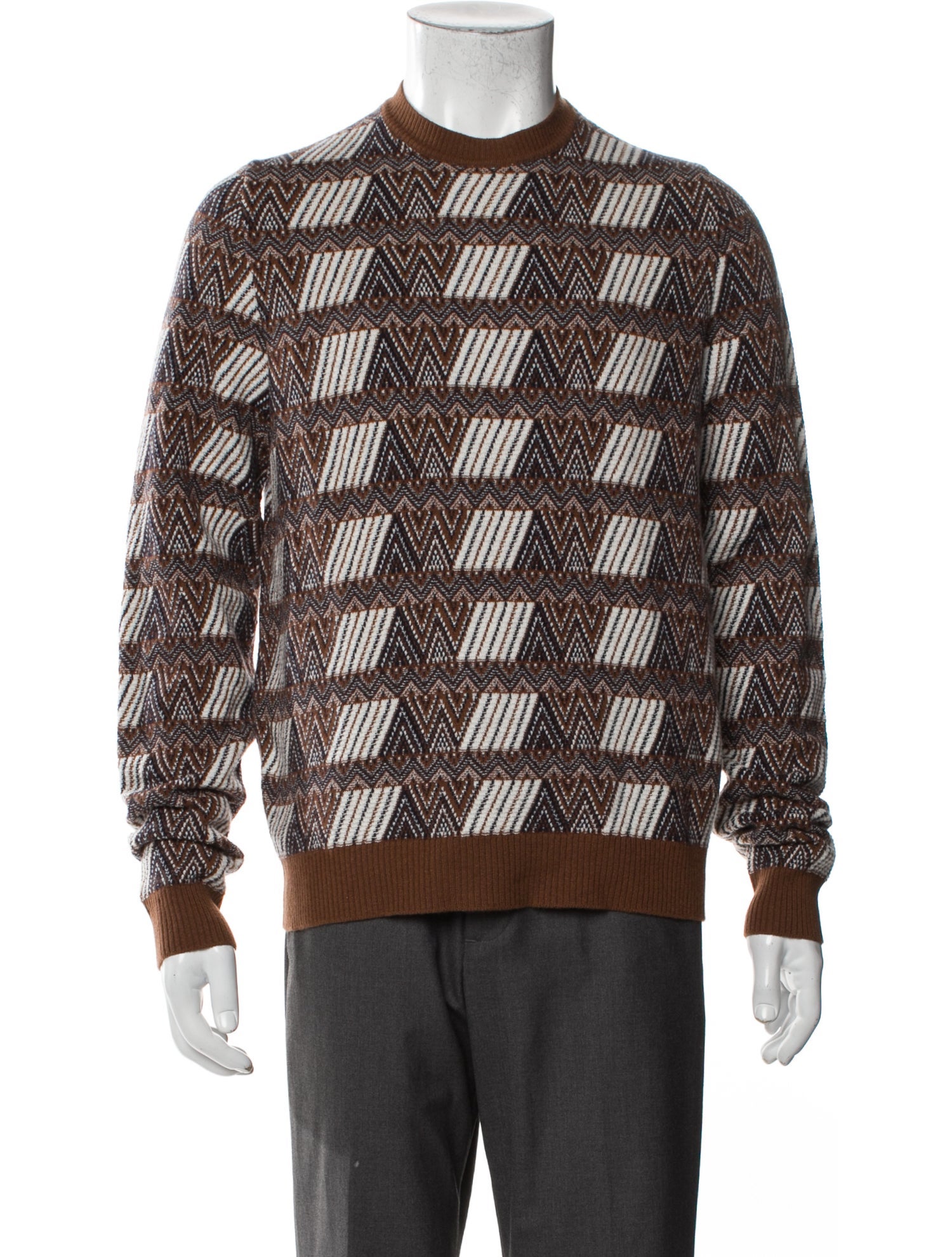 Prada 2018 Virgin Wool Pullover - Brown Sweaters, Clothing - PRA1046212 ...