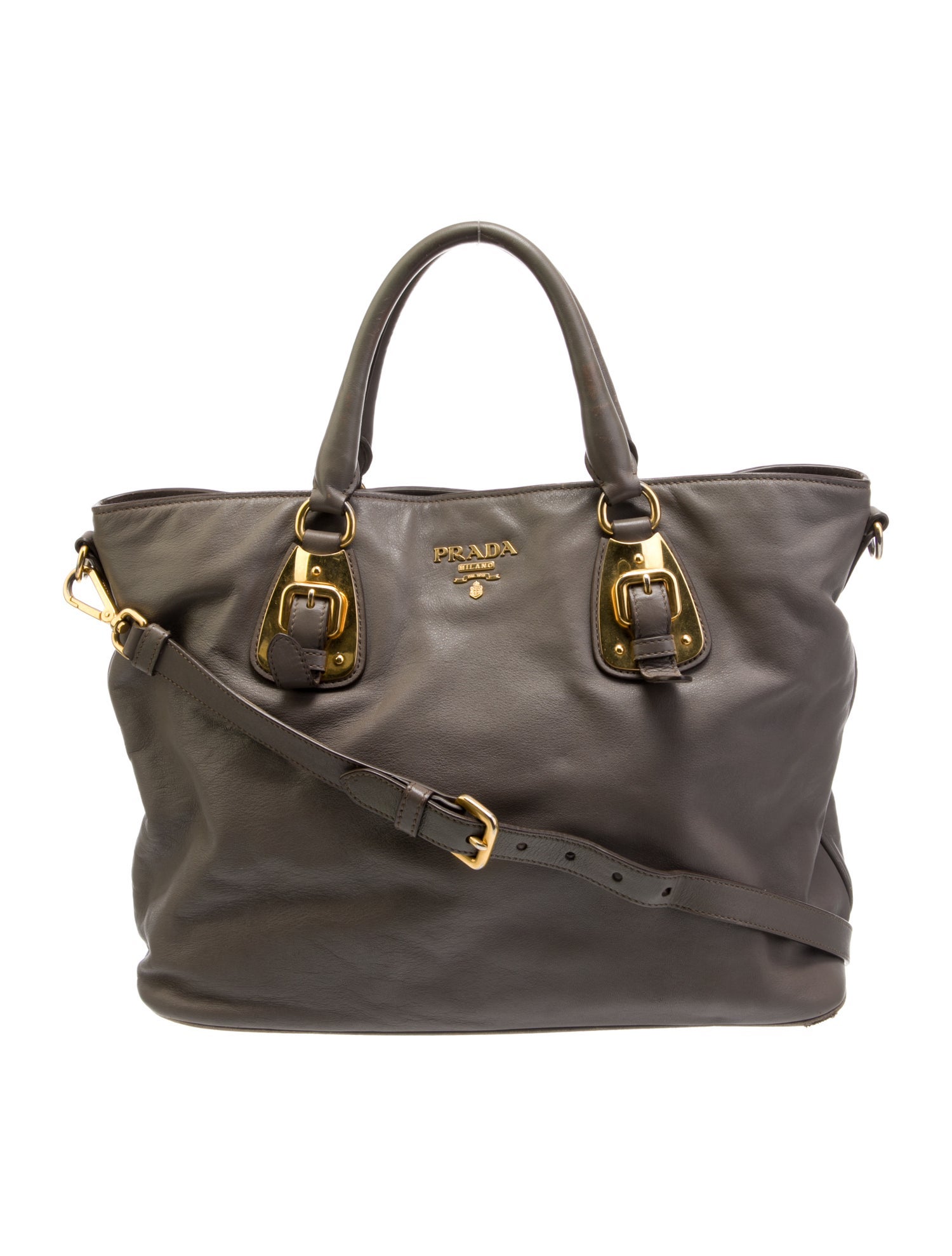 Prada Signature Shoulder Bag - Neutrals Totes, Handbags - PRA1047742 ...