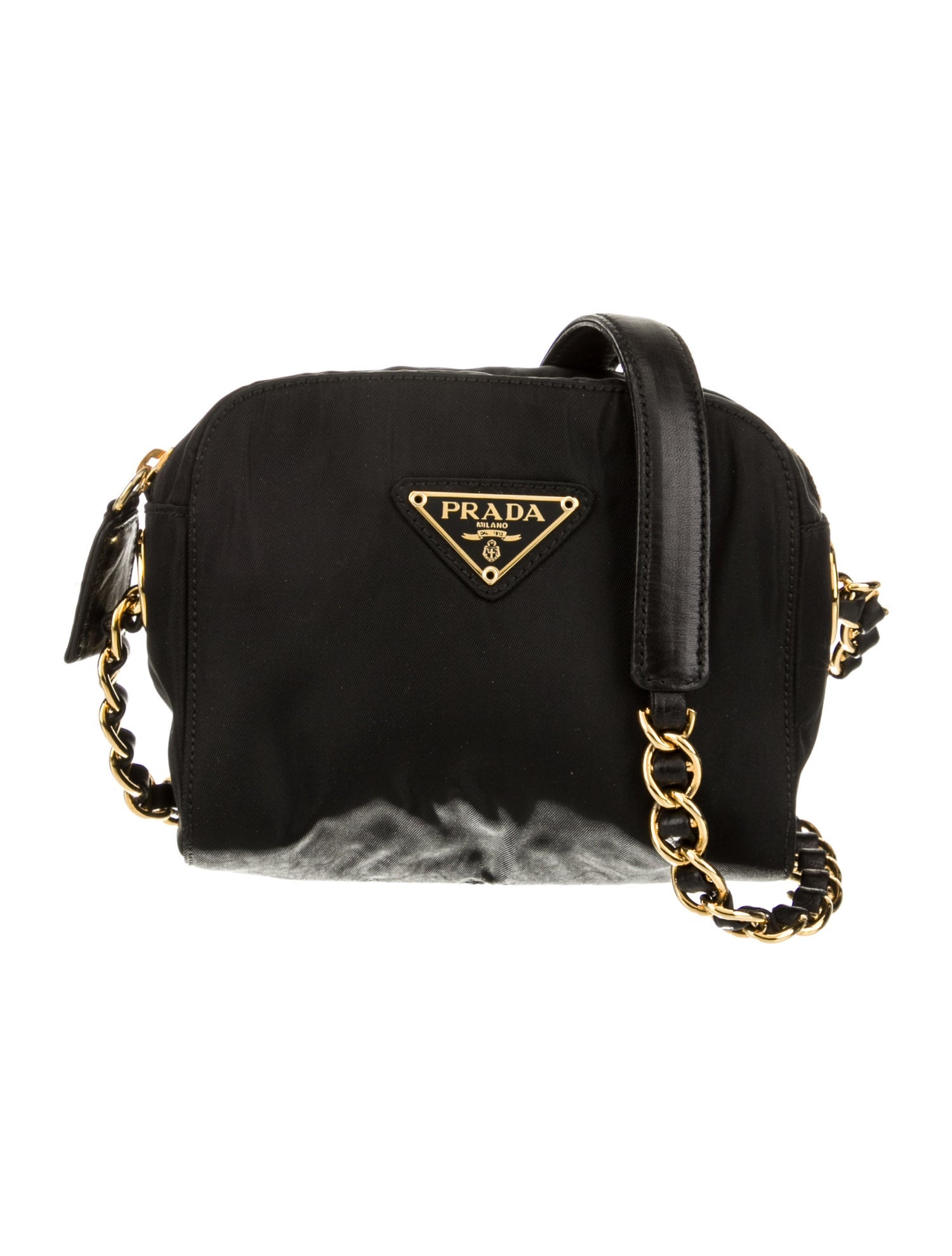 Prada Tessuto Nylon Catena - Black Crossbody Bags, Handbags ...