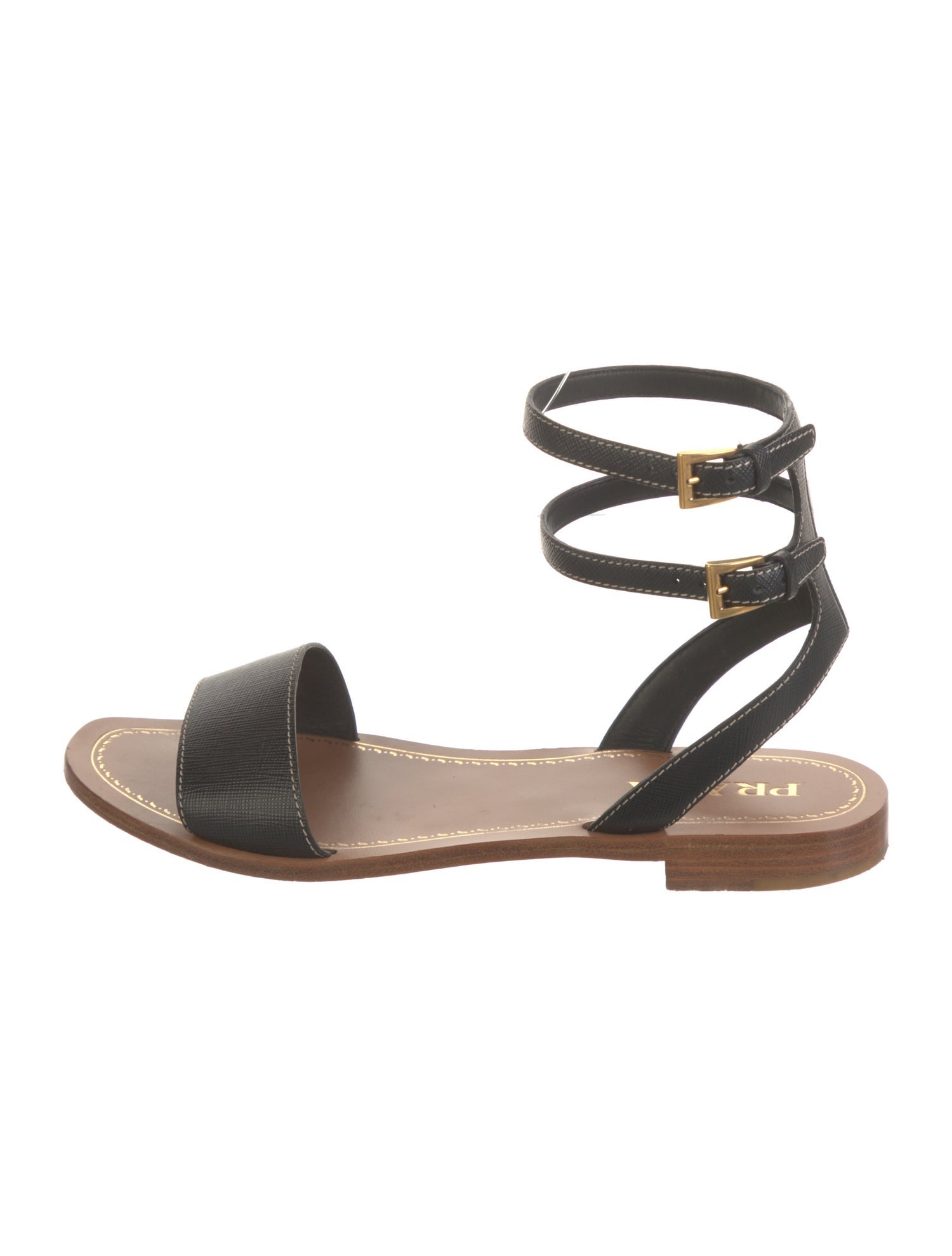 Prada Leather Gladiator Sandals - Brown Sandals, Shoes - PRA1049218 ...