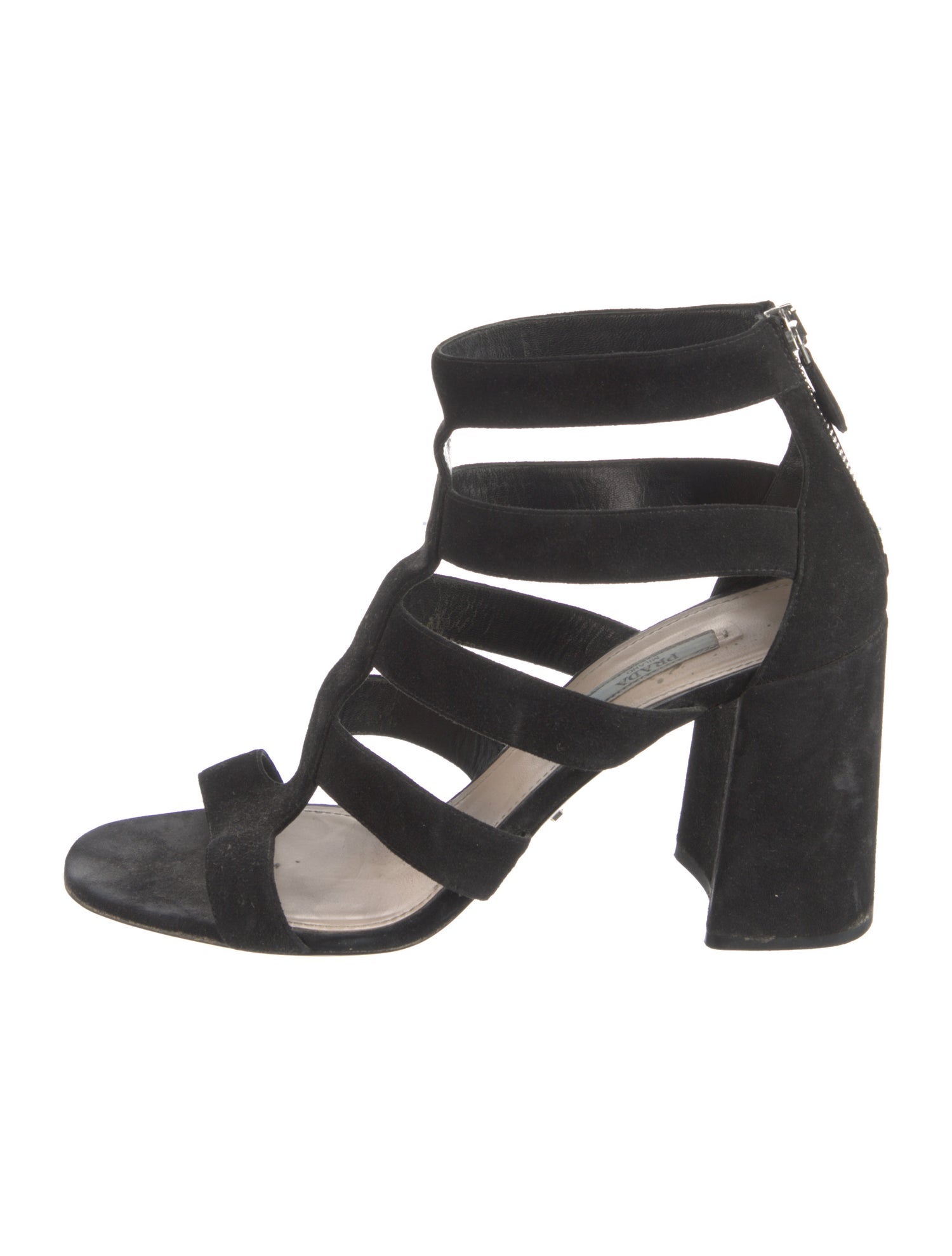 Prada Suede Gladiator Sandals - Black Sandals, Shoes - PRA1049636 | The ...