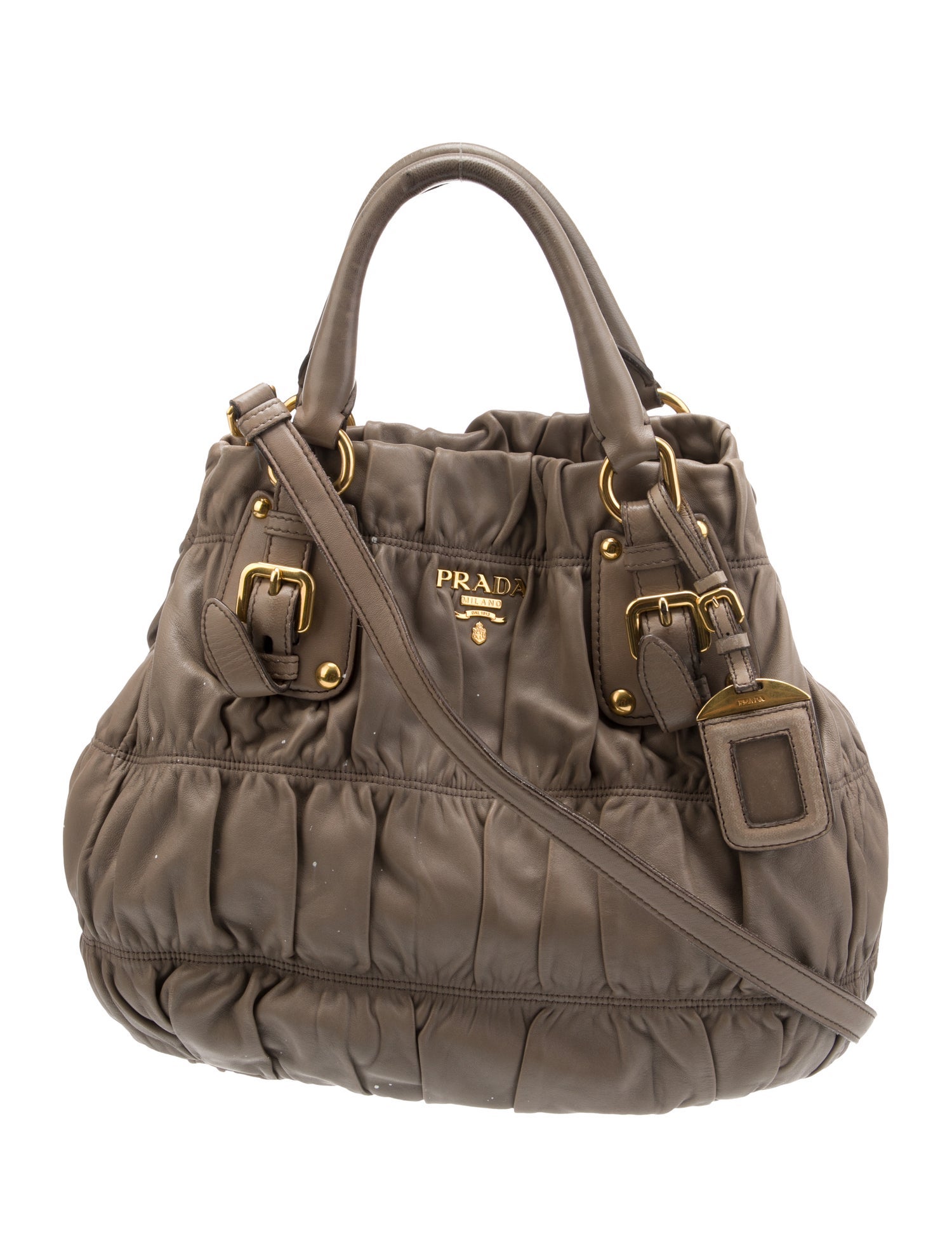 Prada Signature Top Handle Bag - Neutrals Handle Bags, Handbags ...
