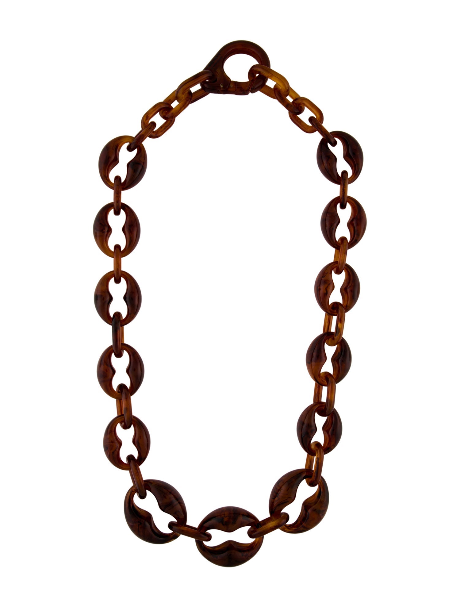 Prada Resin Oversized Chain Necklace - Brown Chain, Necklaces ...