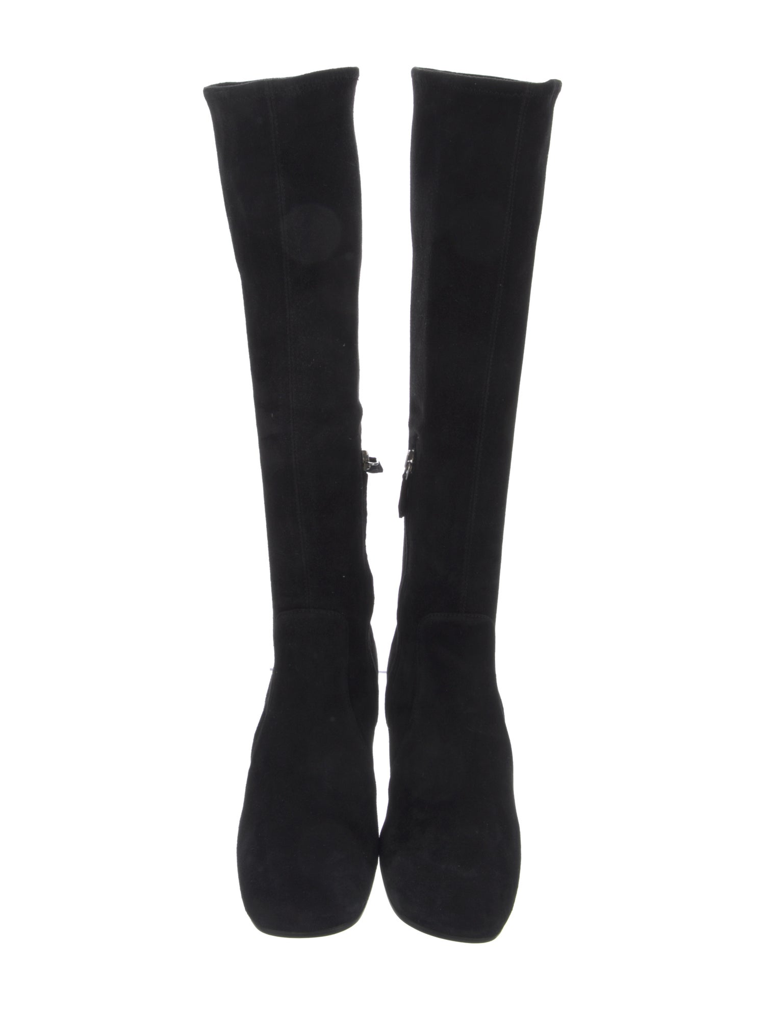 Prada Suede Riding Boots - Black Boots, Shoes - PRA1051903 | The RealReal