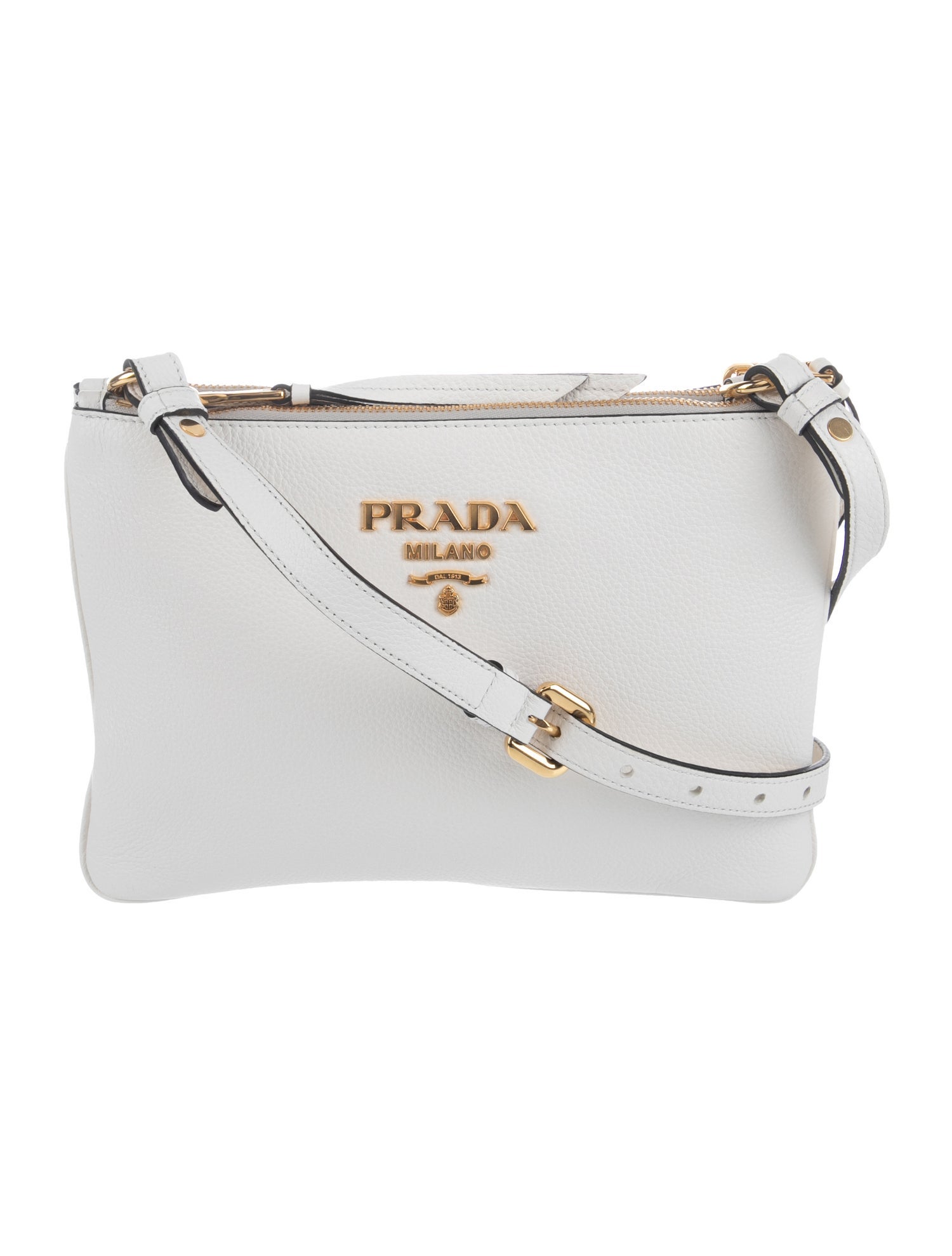 Prada Vitello Phenix Leather Phenix - Neutrals Crossbody Bags, Handbags ...