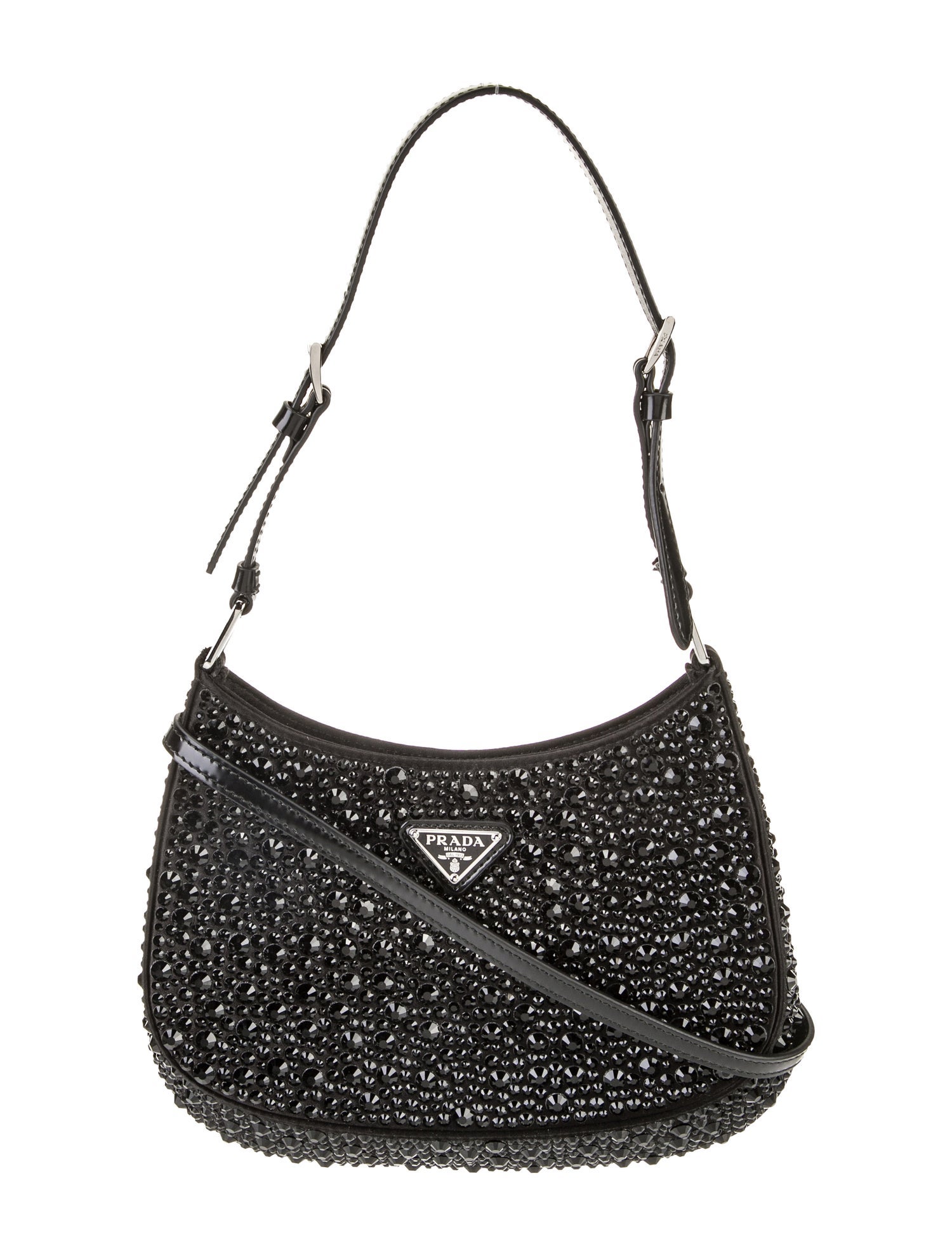 Prada Raso Cleo - Black Hobos, Handbags - PRA1056850 | The RealReal