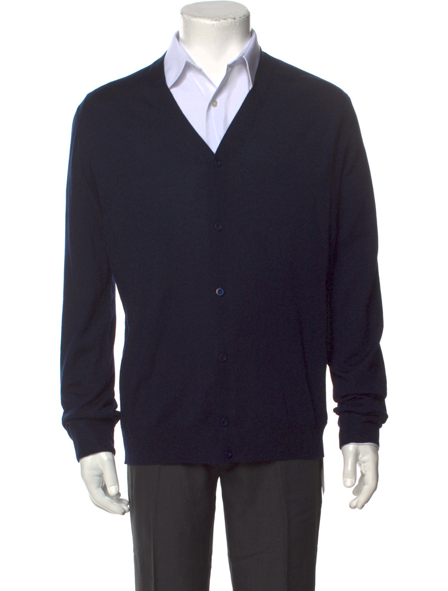 Prada 2022 Virgin Wool Cardigan w/ Tags - Blue Sweaters, Clothing ...