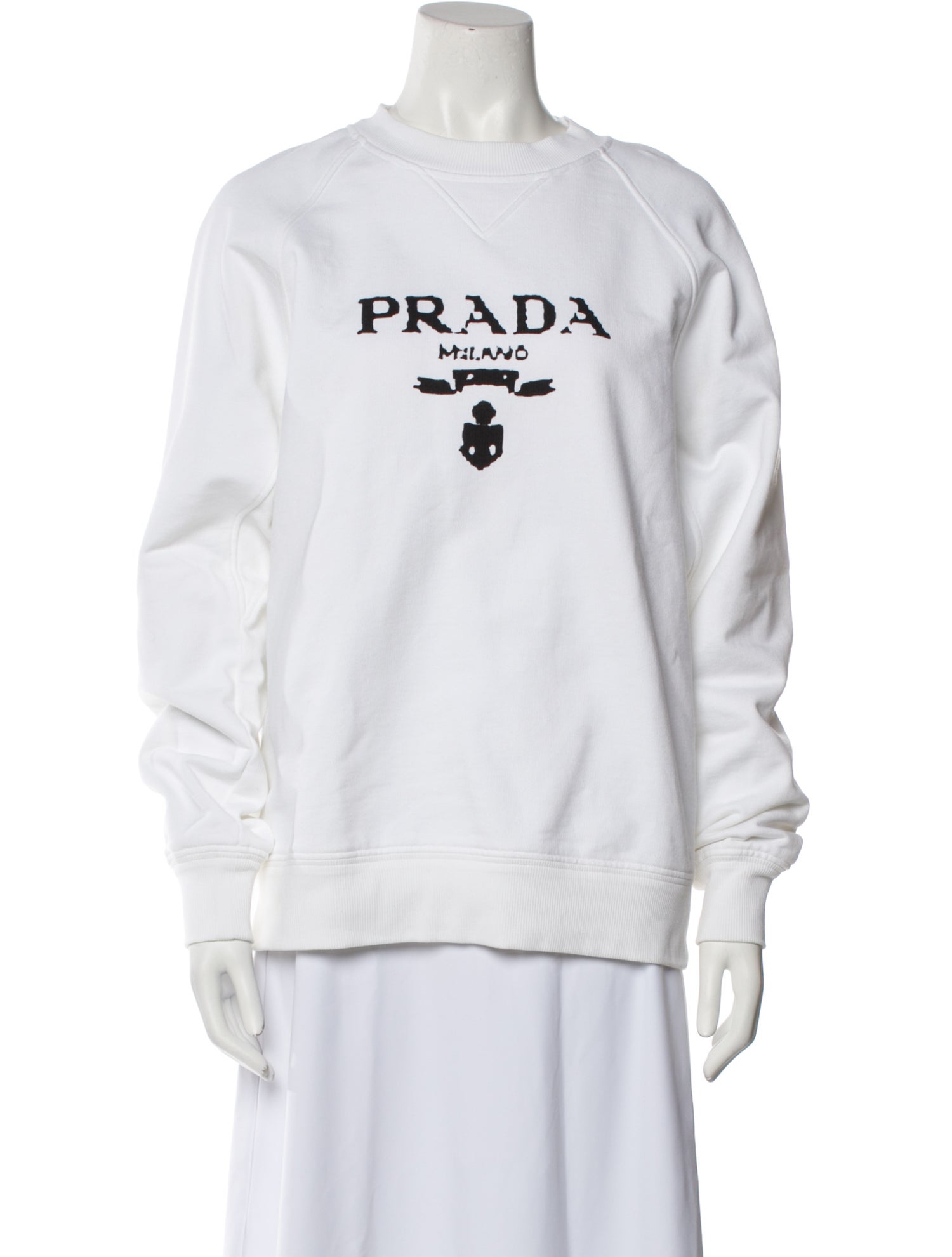 Prada 2021 Graphic Print Sweatshirt - White Tops, Clothing - PRA1057941 ...