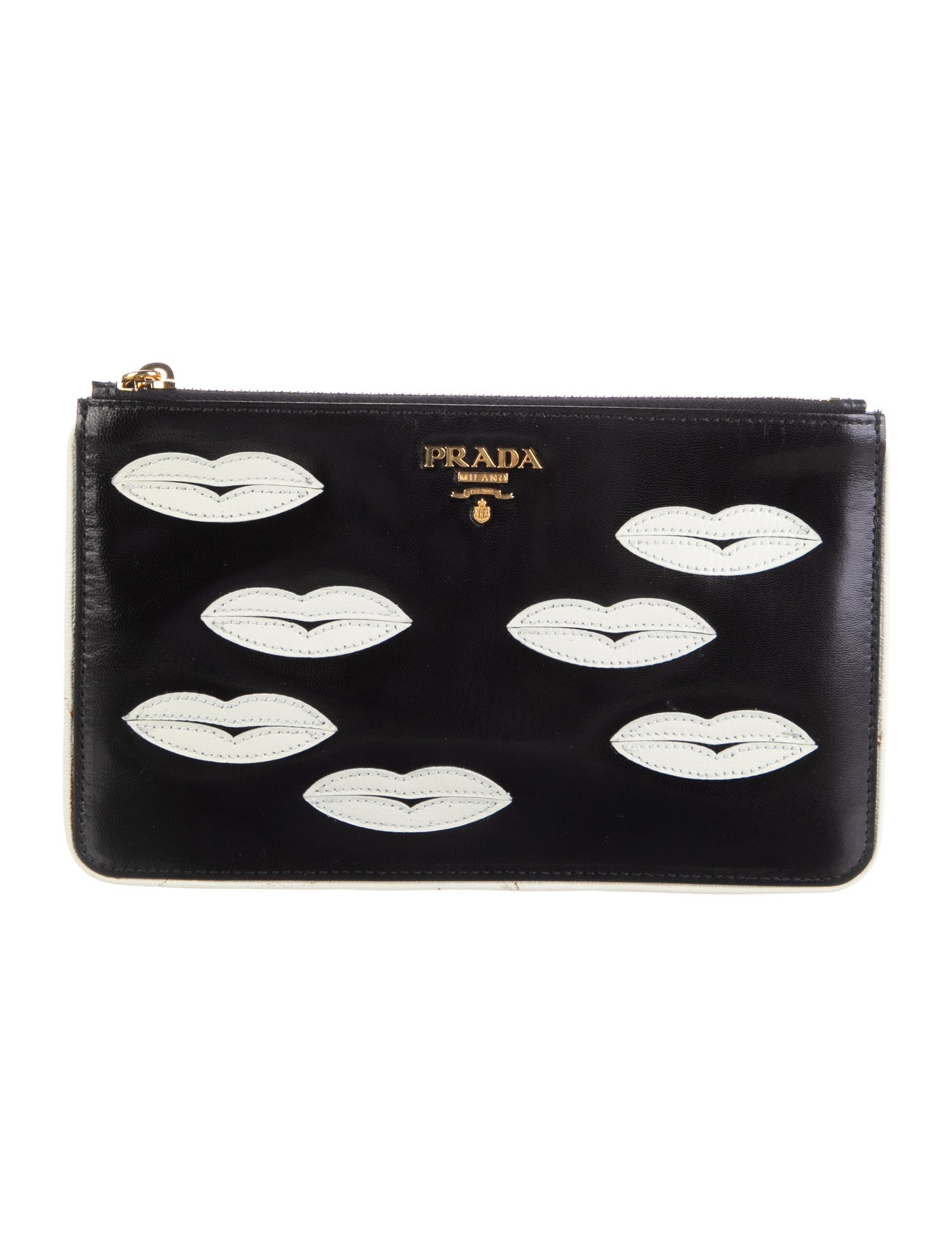 Prada Signature Madras Lips - Black Clutches, Handbags - PRA1061130 ...