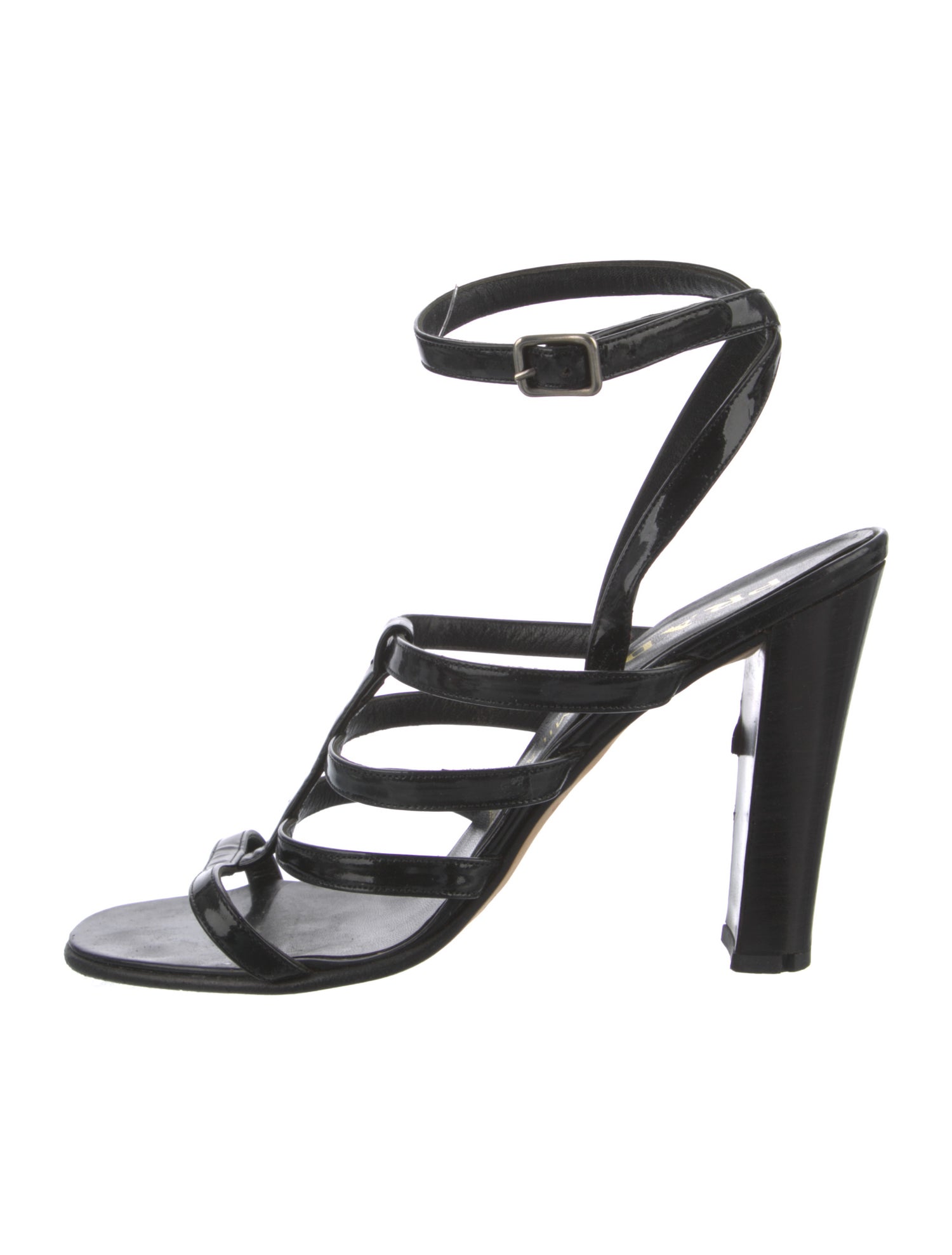 Prada Patent Leather Gladiator Sandals - Black Sandals, Shoes ...