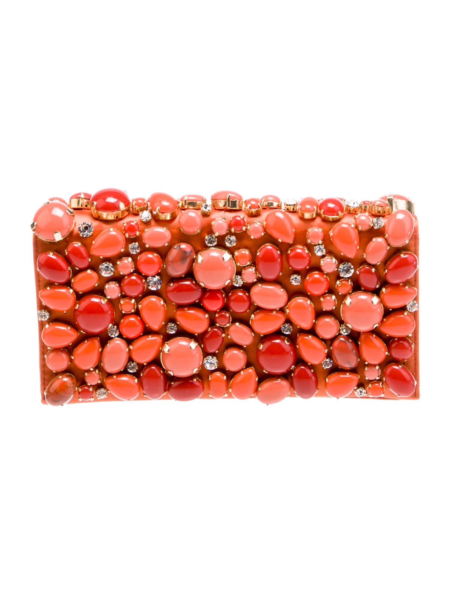 Prada Satin Clutch - Orange Clutches, Handbags - PRA1063927 | The RealReal