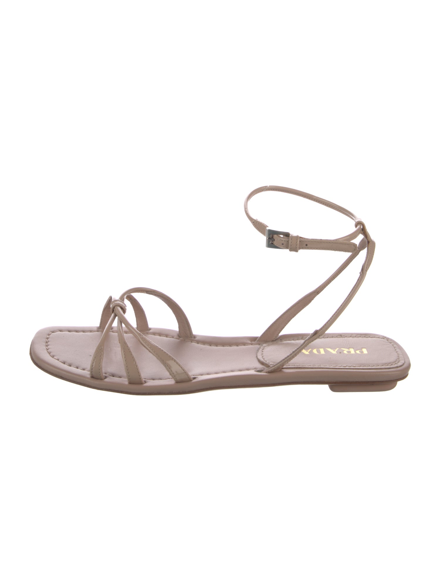 Prada Leather Gladiator Sandals - Neutrals Sandals, Shoes - PRA1069128 ...