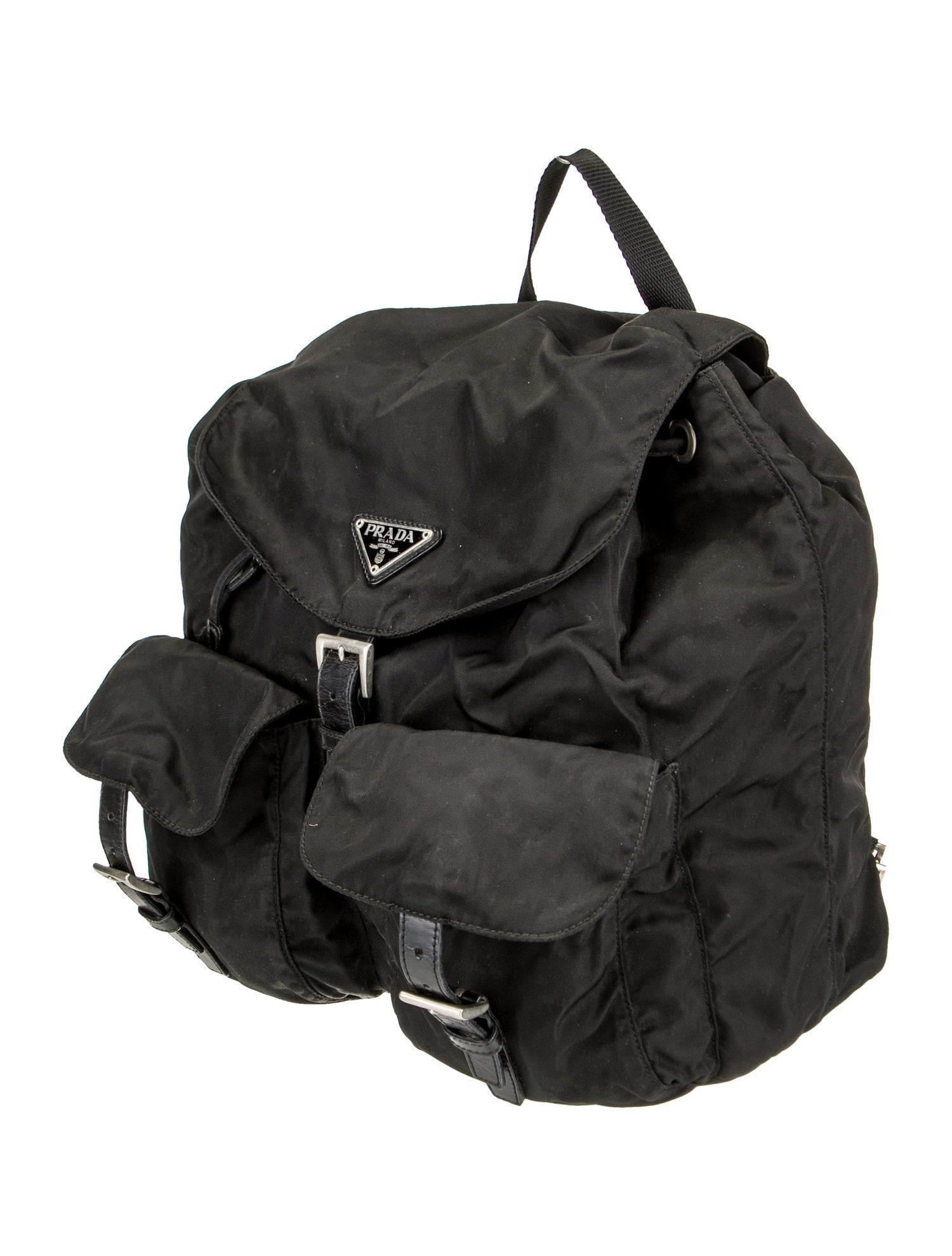 Prada Saffiano Leather Backpack Vintage - Black Backpacks, Handbags ...