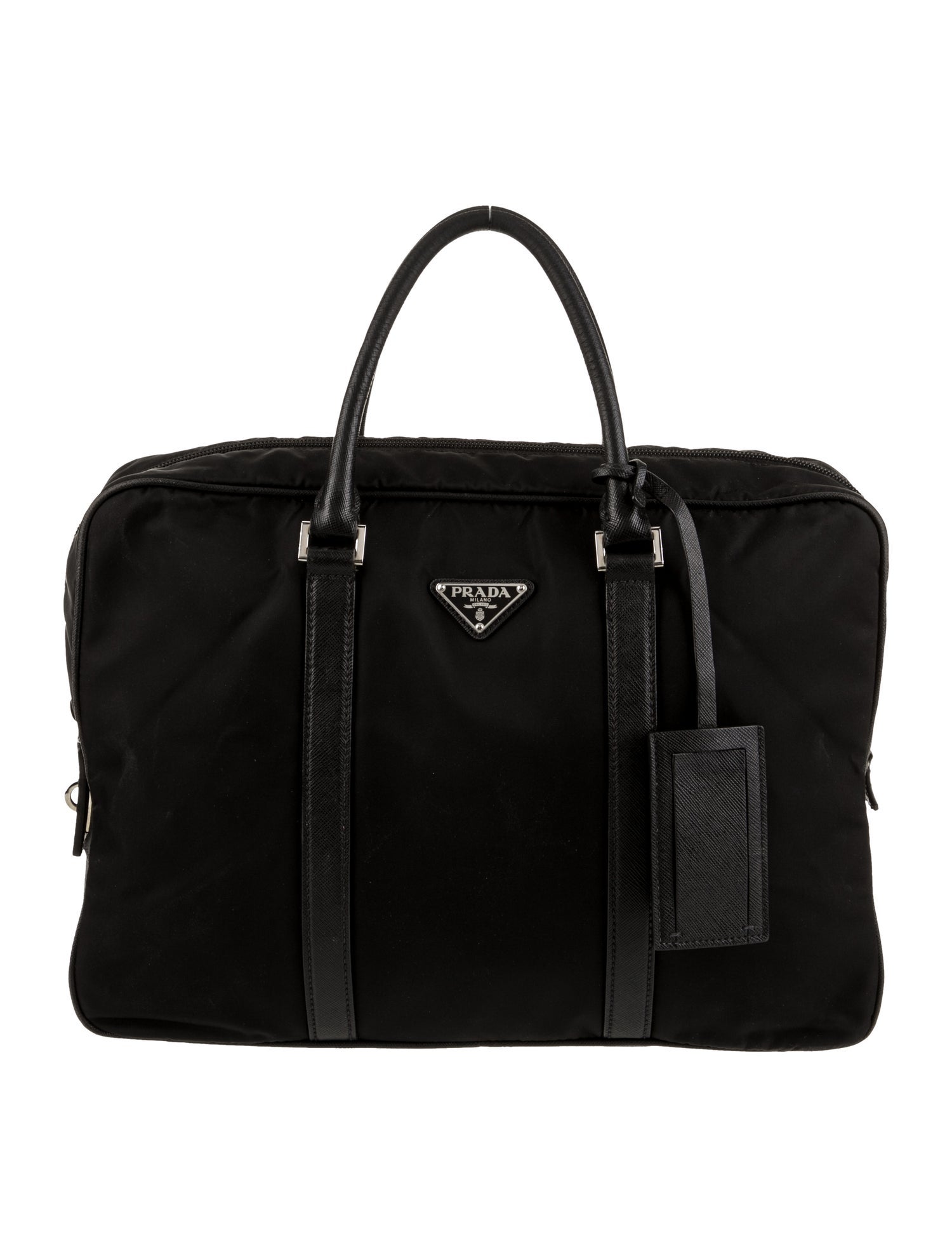Prada Saffiano Leather Briefcase - Black Briefcases, Bags - PRA1079008 ...