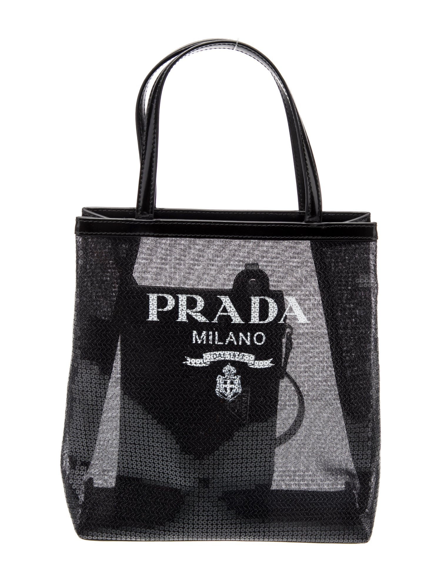 Prada Sequins Top Handle Bag - Black Handle Bags, Handbags - PRA1080399 ...