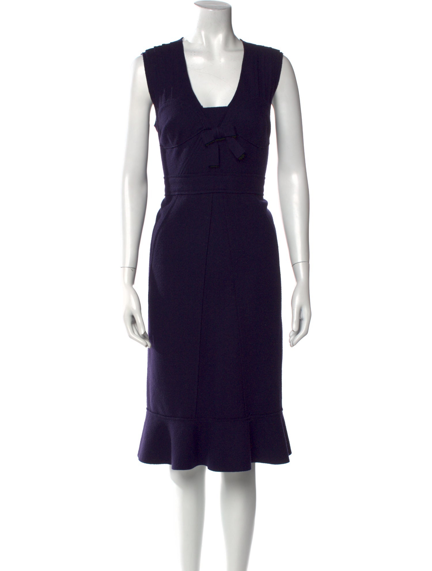 Prada Vintage Knee-Length Dress - Purple Dresses, Clothing - PRA1092332 ...
