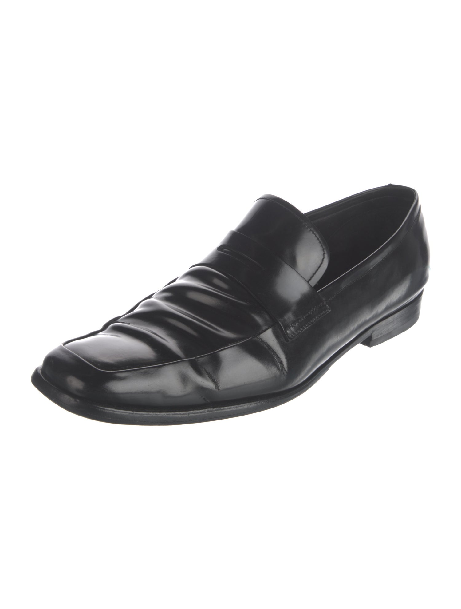 Ferragamo Patent Leather Dress Loafers - Black Loafers, Shoes - FRGMO26104 | The RealReal