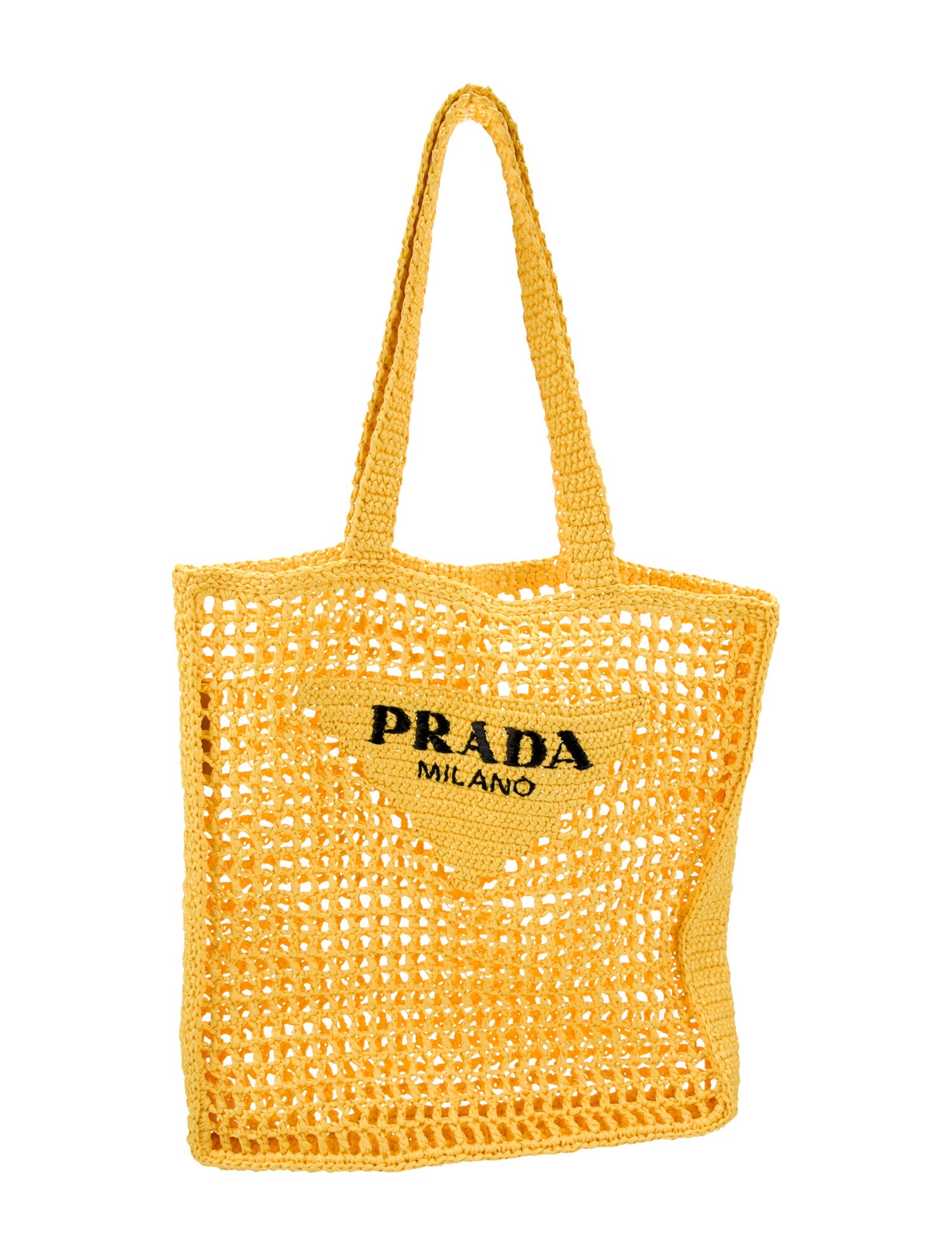 Prada Raffia Grass Tote - Yellow Totes, Handbags - PRA1099142 | The ...