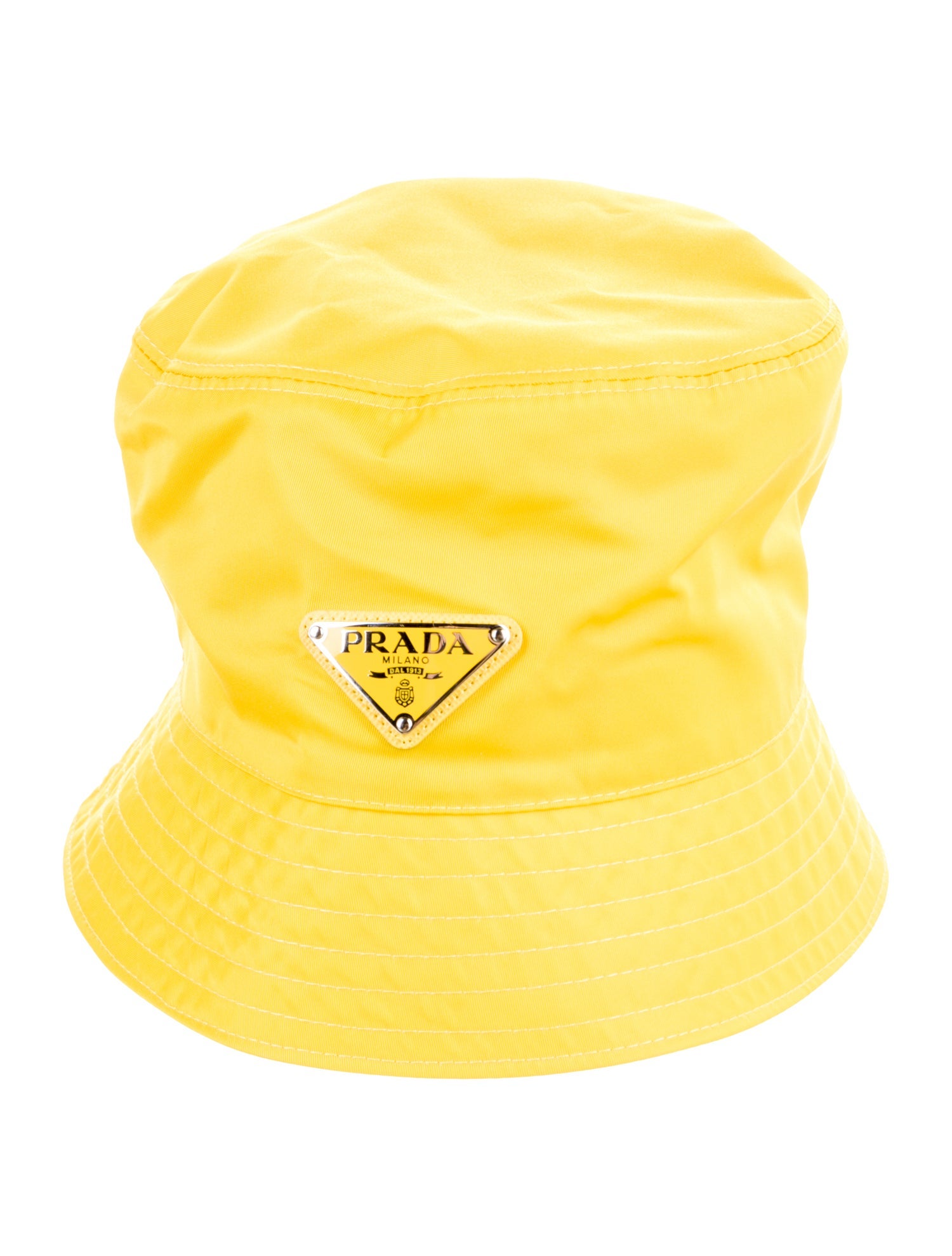 Prada Nylon Bucket Hat w/ Tags - Yellow Hats, Accessories - PRA1110387 ...