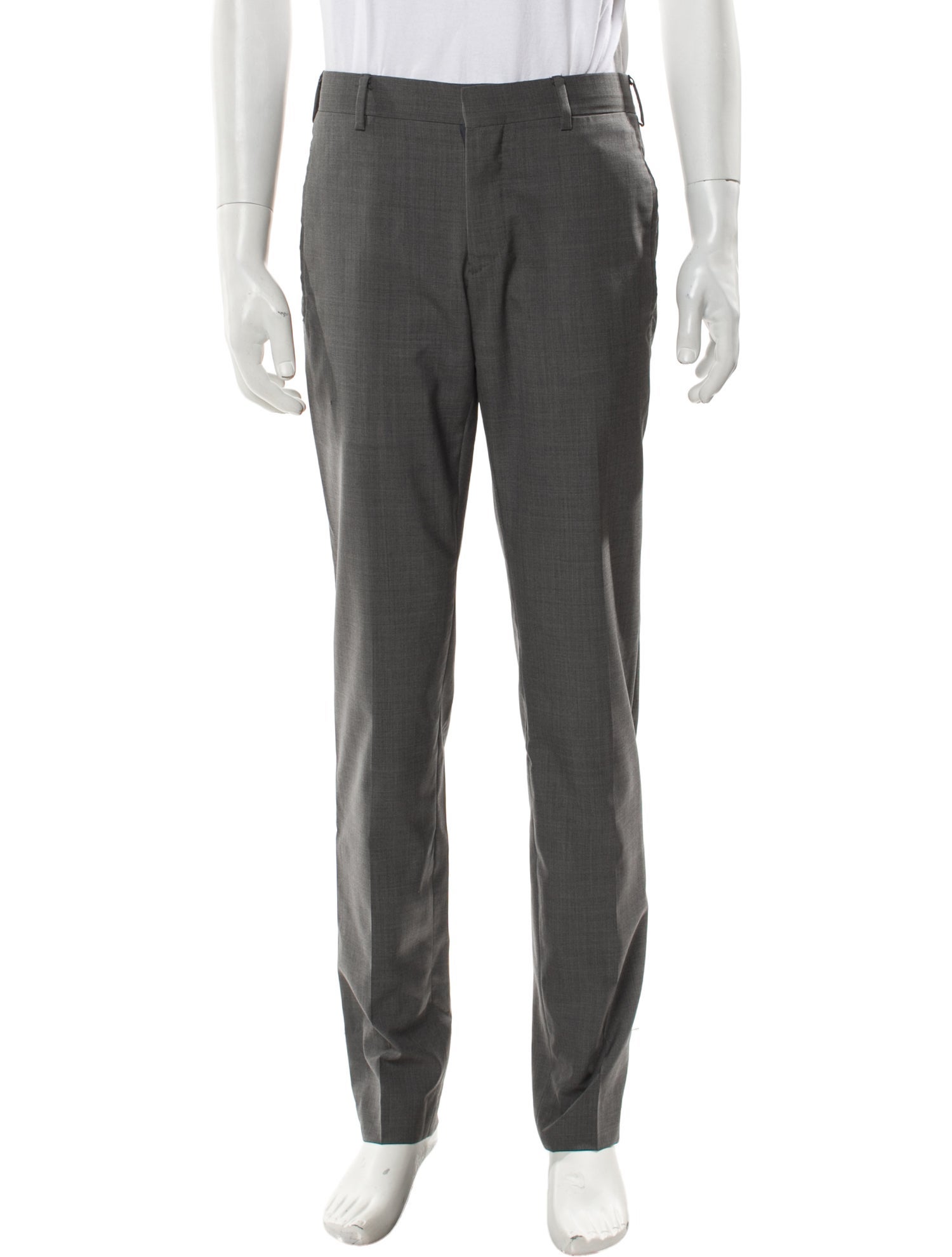 Prada Vintage Dress Pants - Grey, 9" Rise Pants, Clothing - PRA1113710 ...