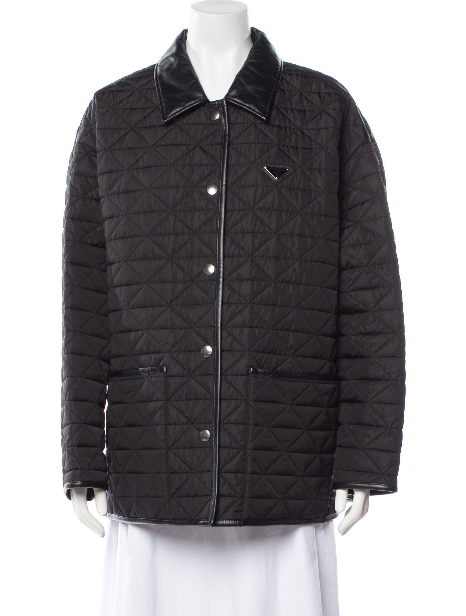 Prada 2022 Holiday Re-Nylon Utility Jacket w/ Tags - Black Jackets ...