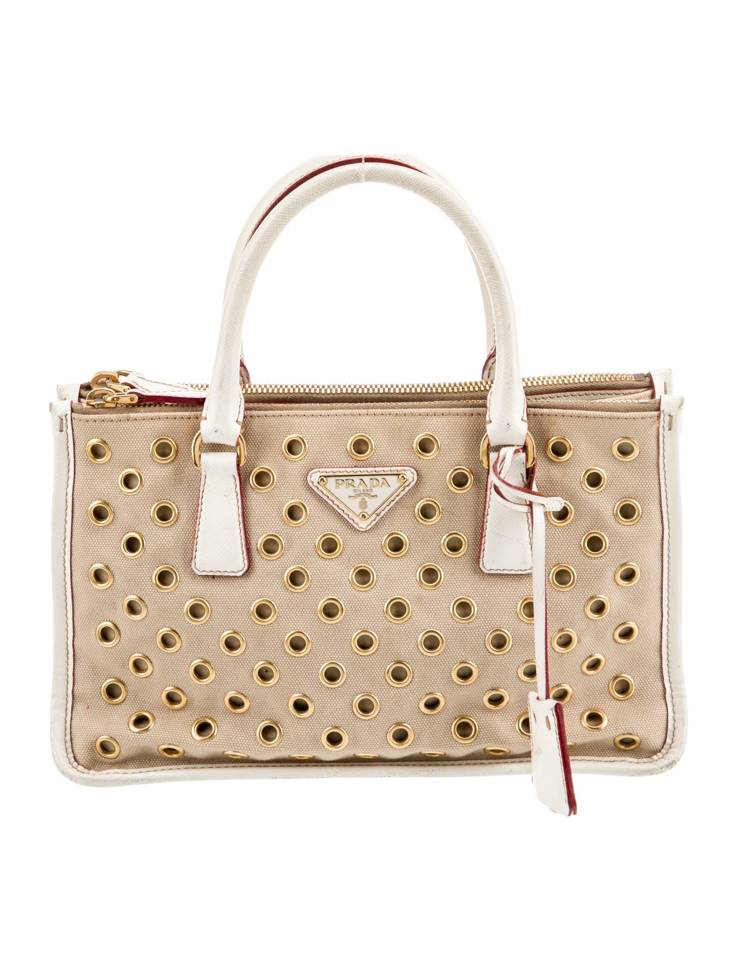 Prada City Calf Leather Top Handle Bag - Neutrals Handle Bags, Handbags ...
