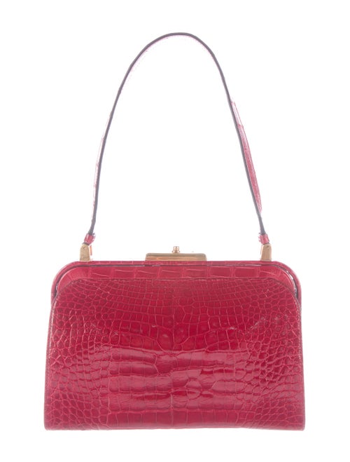 Prada Glazed Alligator Frame Bag - Handbags - PRA112003 | The RealReal