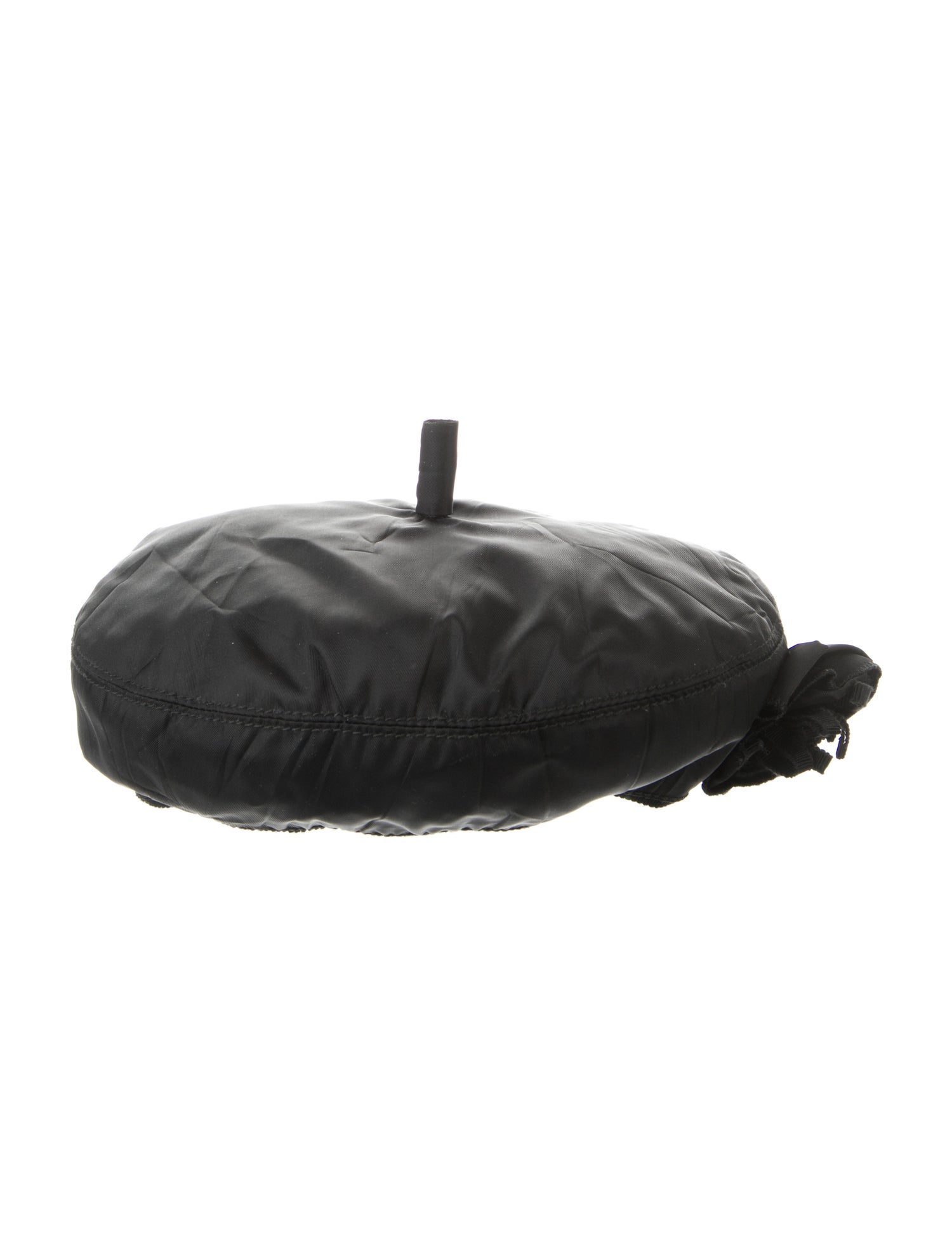 Prada Vela Beret - Black Hats, Accessories - PRA1136821 | The RealReal