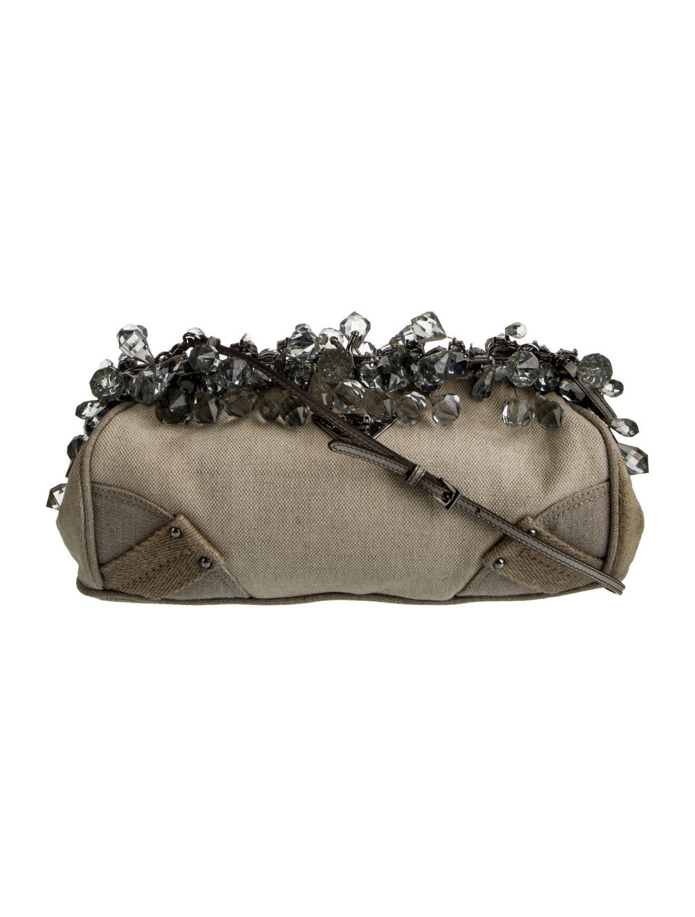 Prada Canvas Shoulder Bag - Neutrals Shoulder Bags, Handbags ...