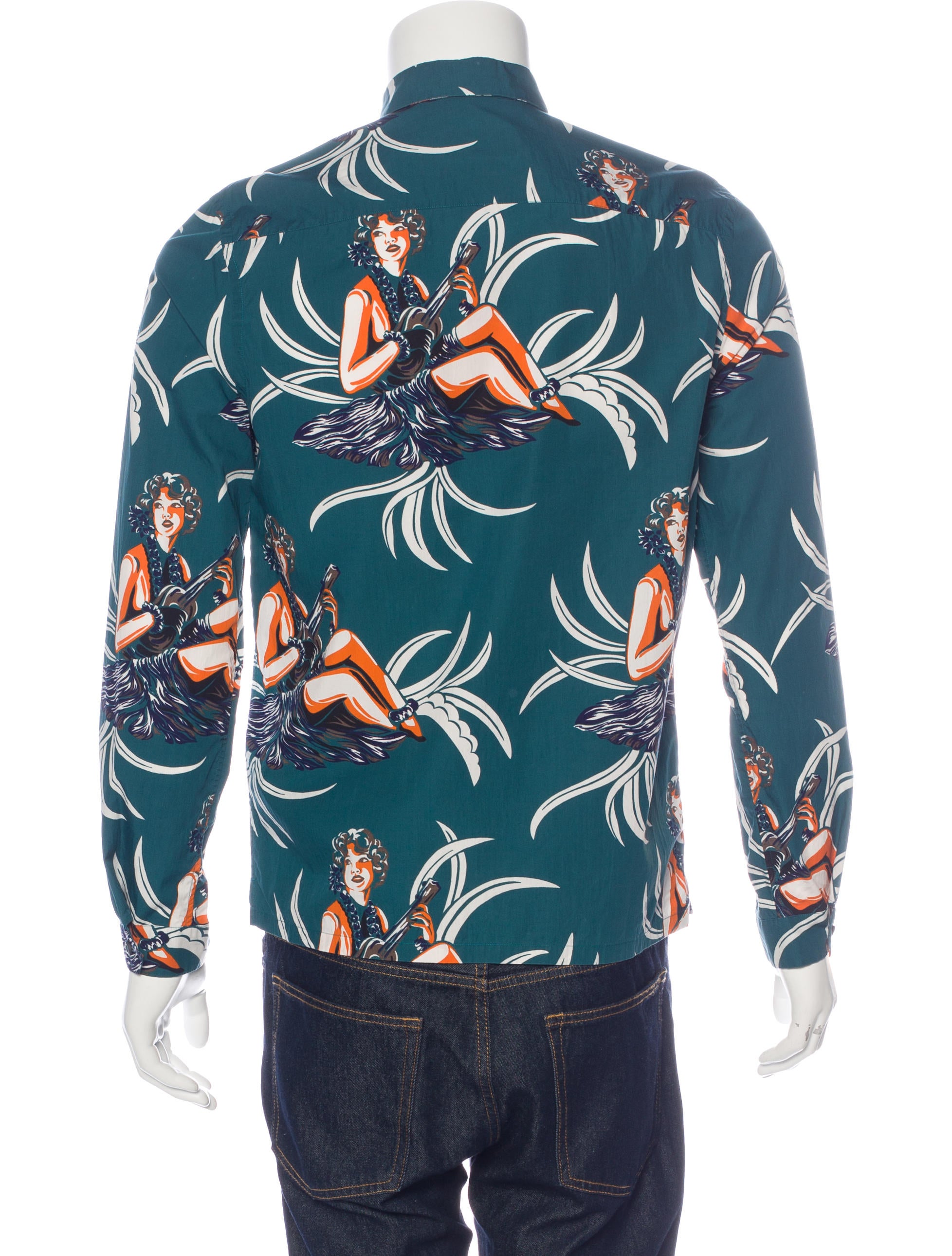 Prada Popeline Hawaii Shirt - Clothing - PRA154394 | The RealReal