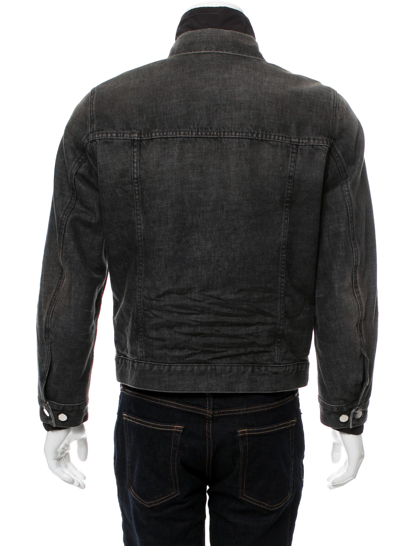 Prada Layered Denim Jacket - Grey Outerwear, Clothing - PRA154511 | The ...