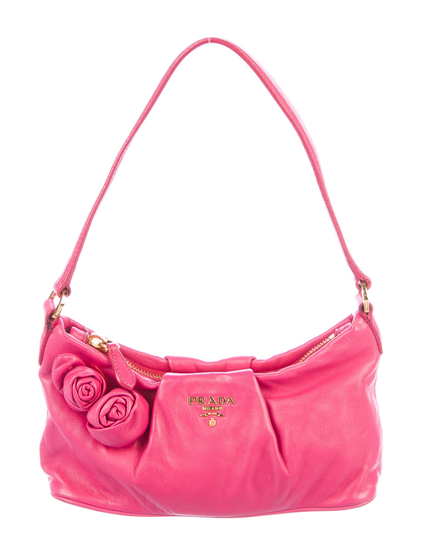 Prada Nappa Roses Pochette - Pink Mini Bags, Handbags - PRA411399 | The ...