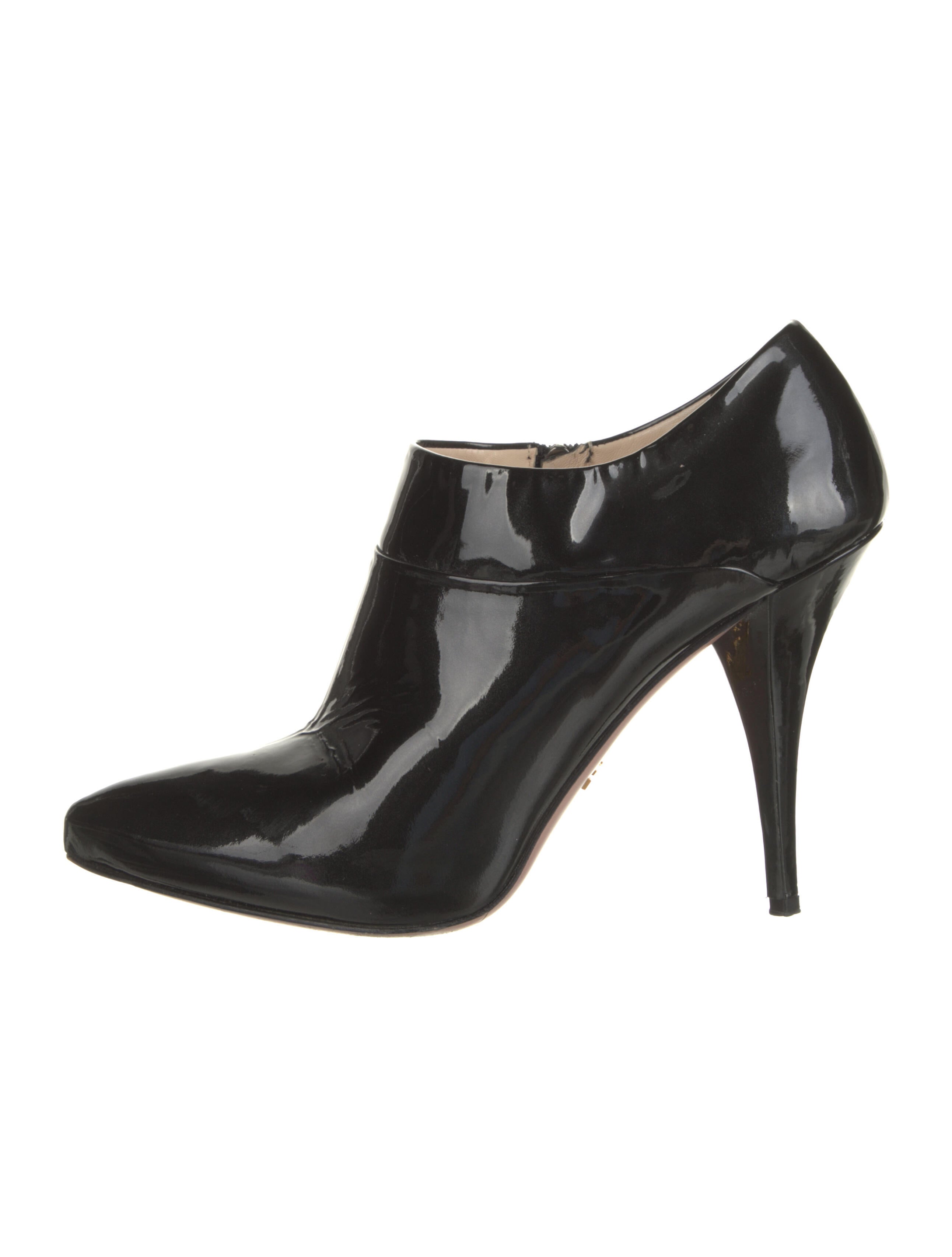 Prada Patent Leather Boots - Black Boots, Shoes - PRA598877 | The RealReal
