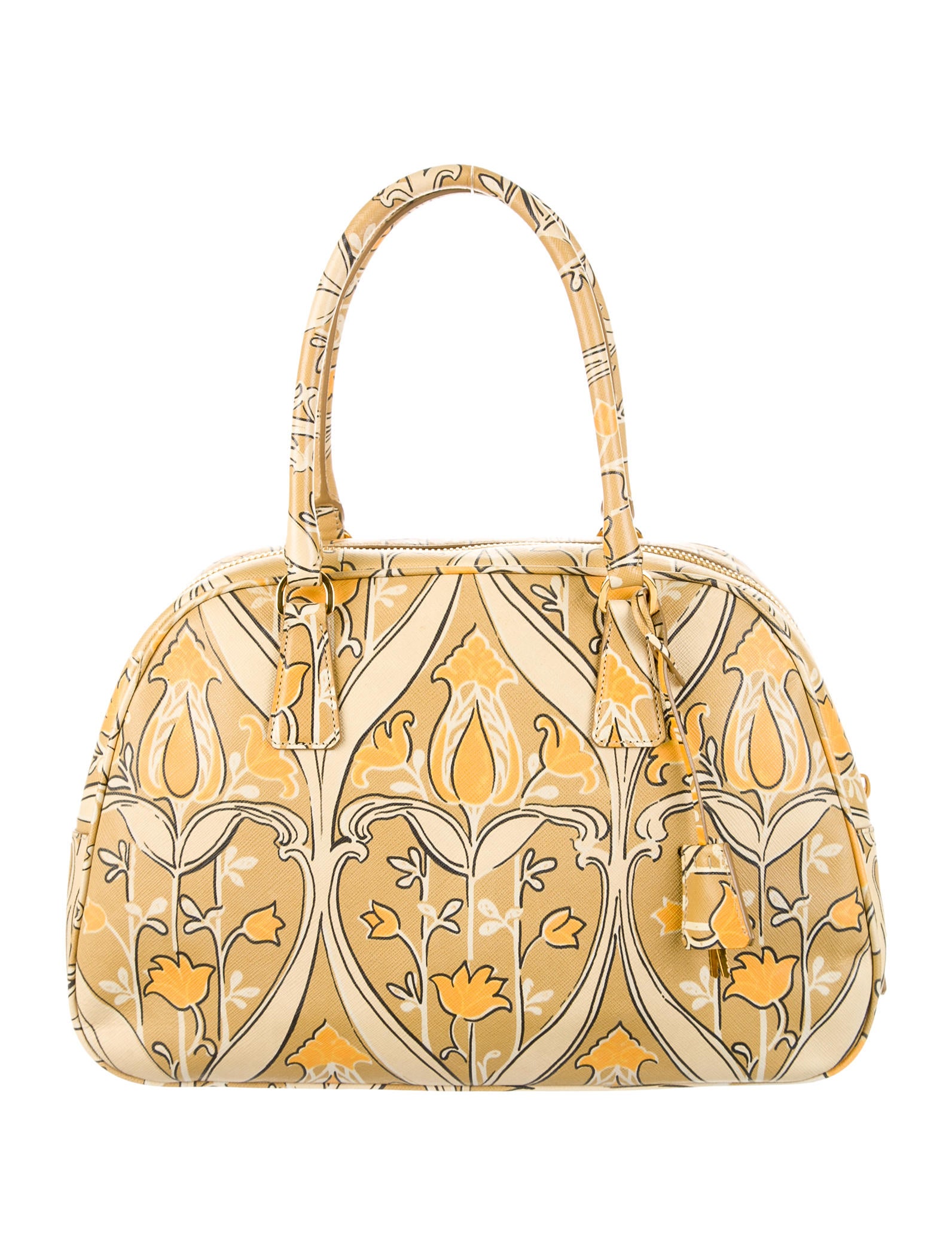 Prada Tulip Bowler Bag - Handbags - PRA61138 | The RealReal