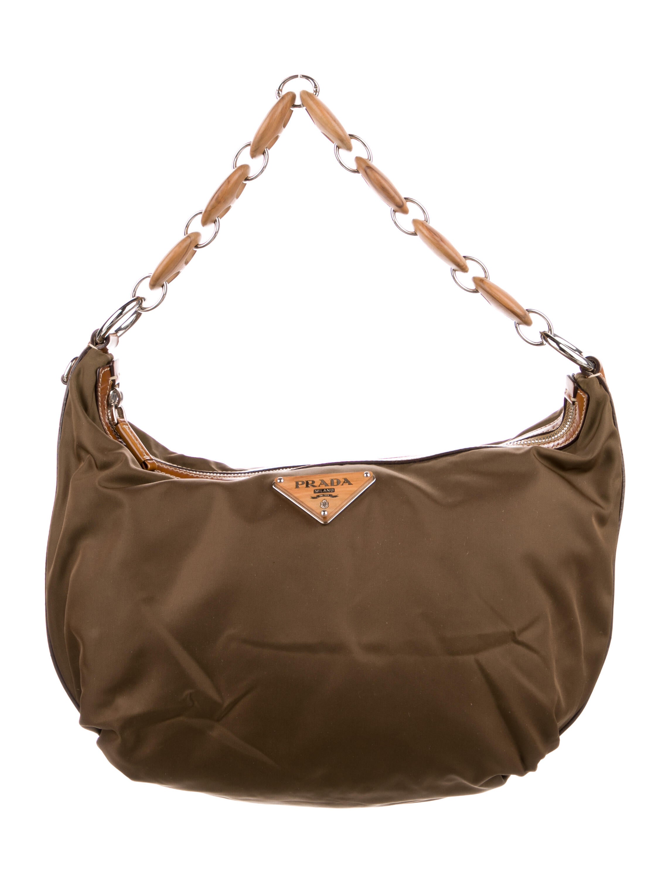 Prada Vitello Daino Hobo - Brown Hobos, Handbags - PRA153434 | The RealReal