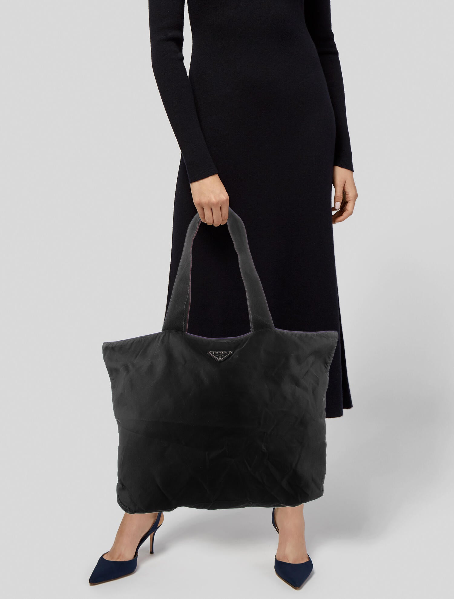 Prada Vintage Tessuto Tote Bag - Black Totes, Handbags - PRA736671 ...