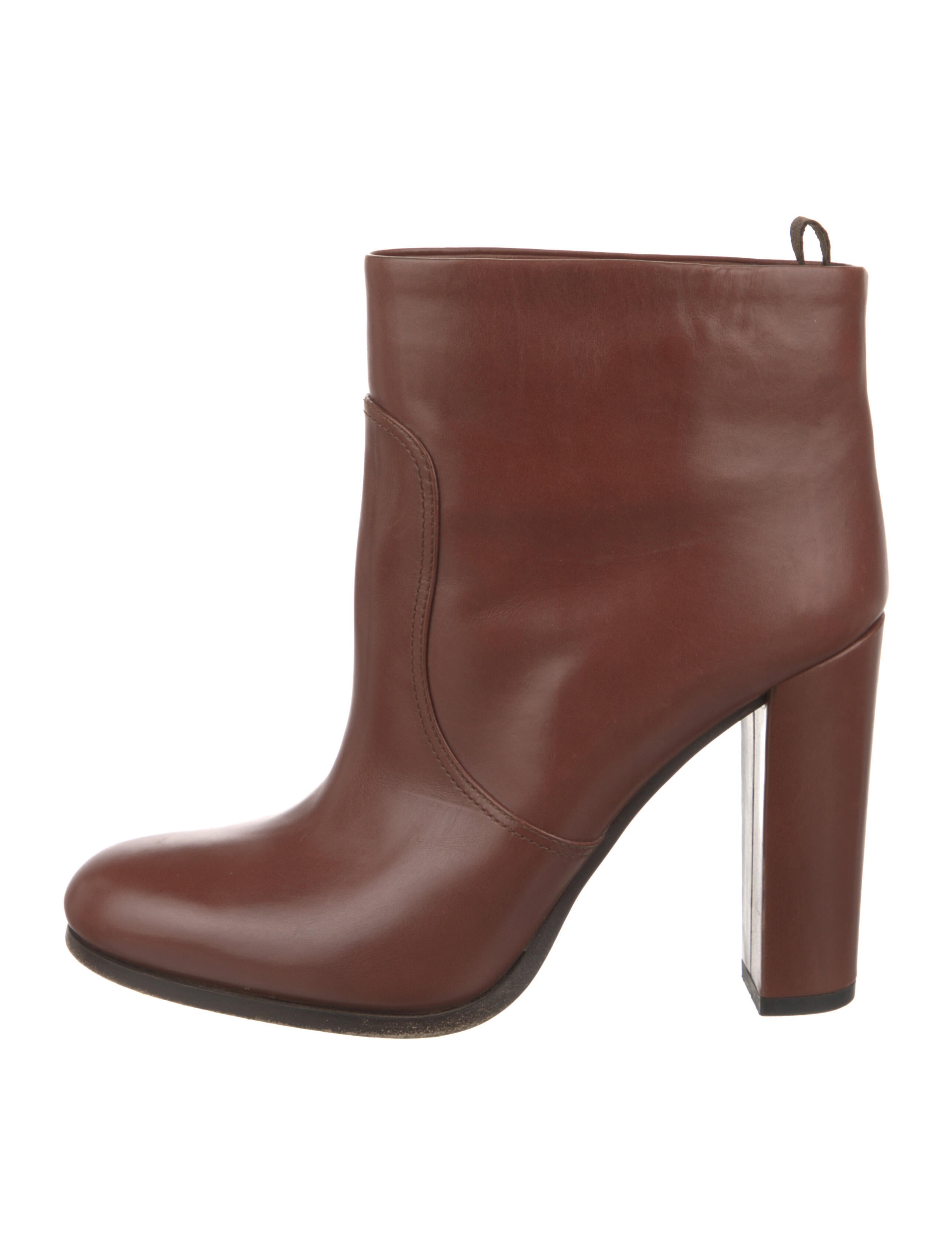 Prada Leather Mid-Calf Boots - Brown Boots, Shoes - PRA146692 | The ...