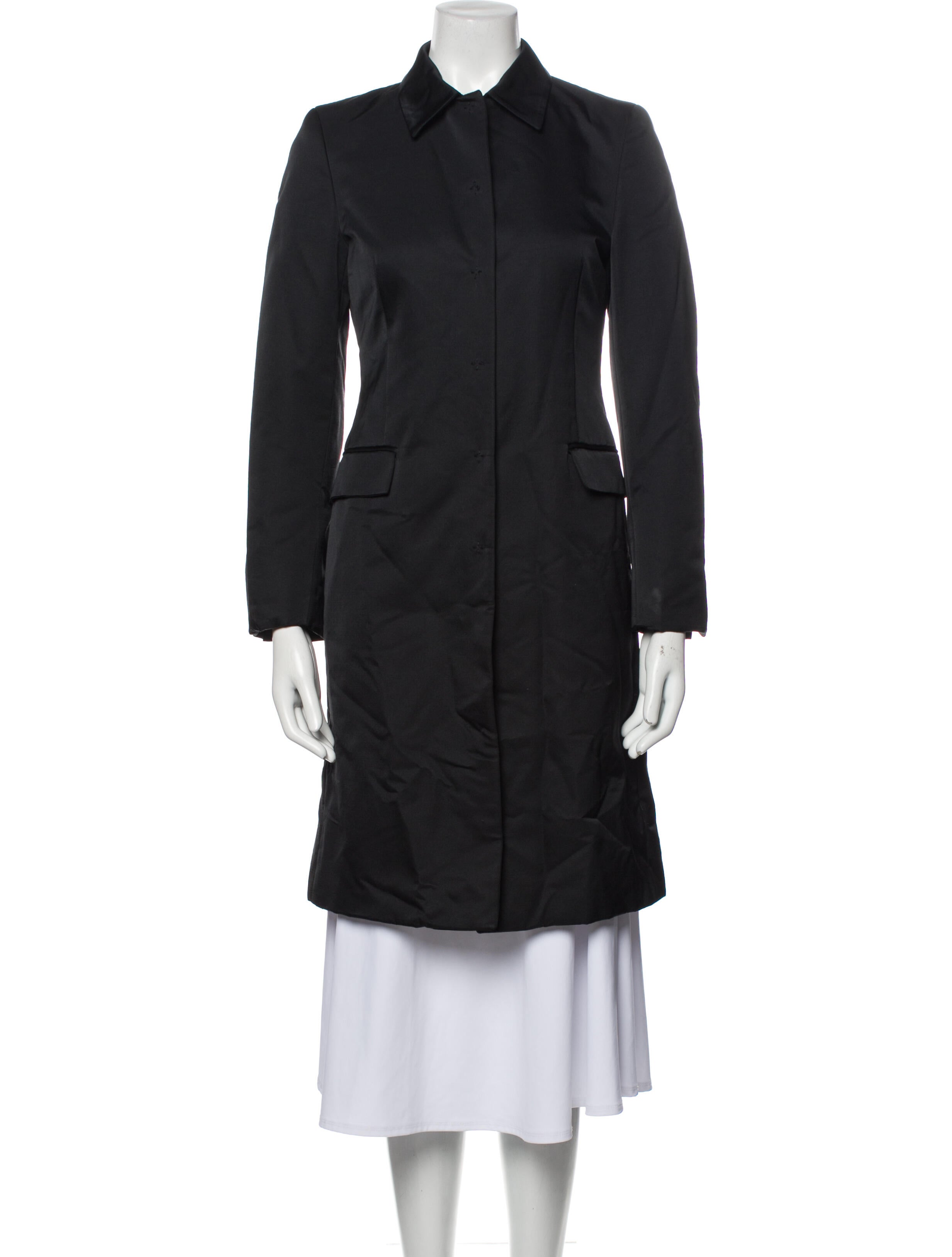 Prada Vintage Late 1990's - Early 2000's Coat - Black Coats, Clothing ...