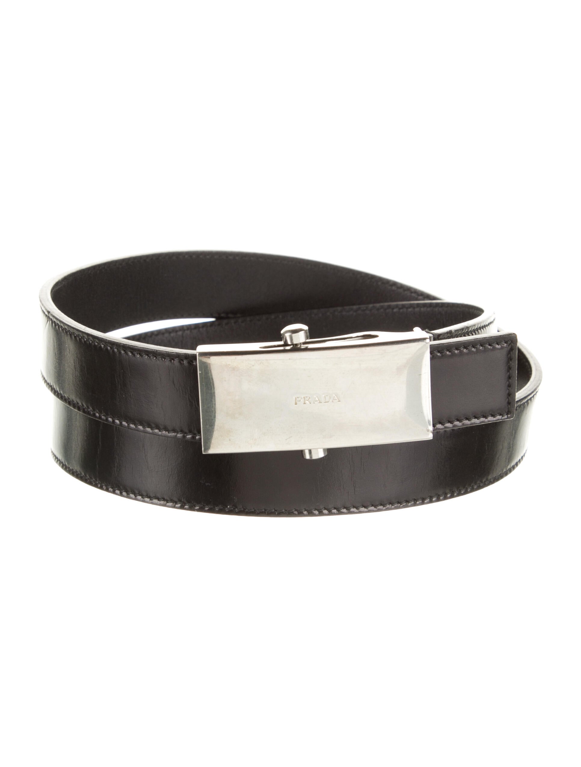 Prada Leather Belt - Black Belts, Accessories - PRA742960 | The RealReal